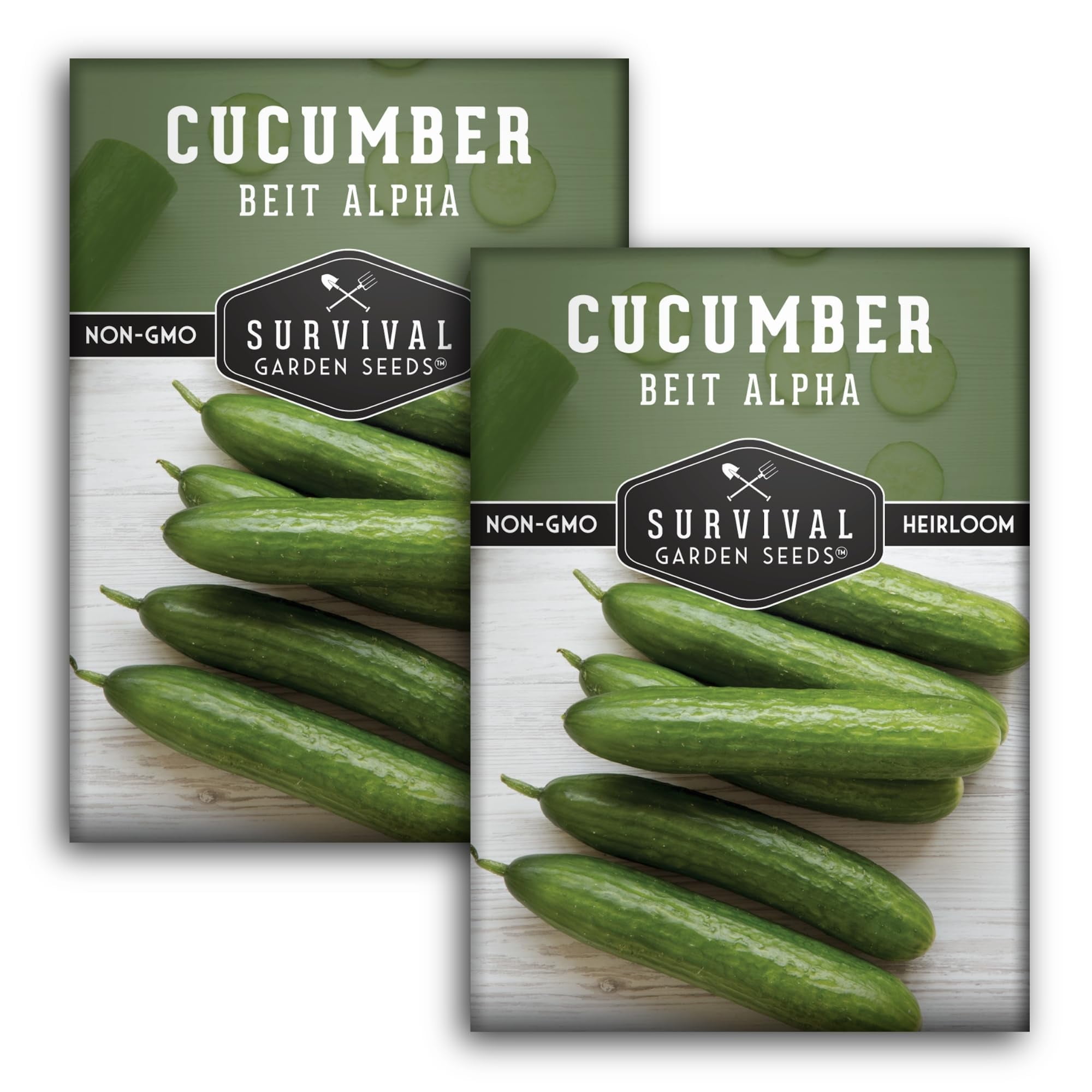 Beit Alpha Cucumber Seeds - Non-GMO Heirloom Full Sun Annual Vegetable ...