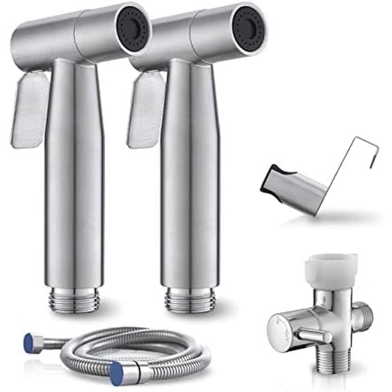2 Packs Bidet Sprayer for Toilet, Hand Sprayer with Adjustable Jet ...