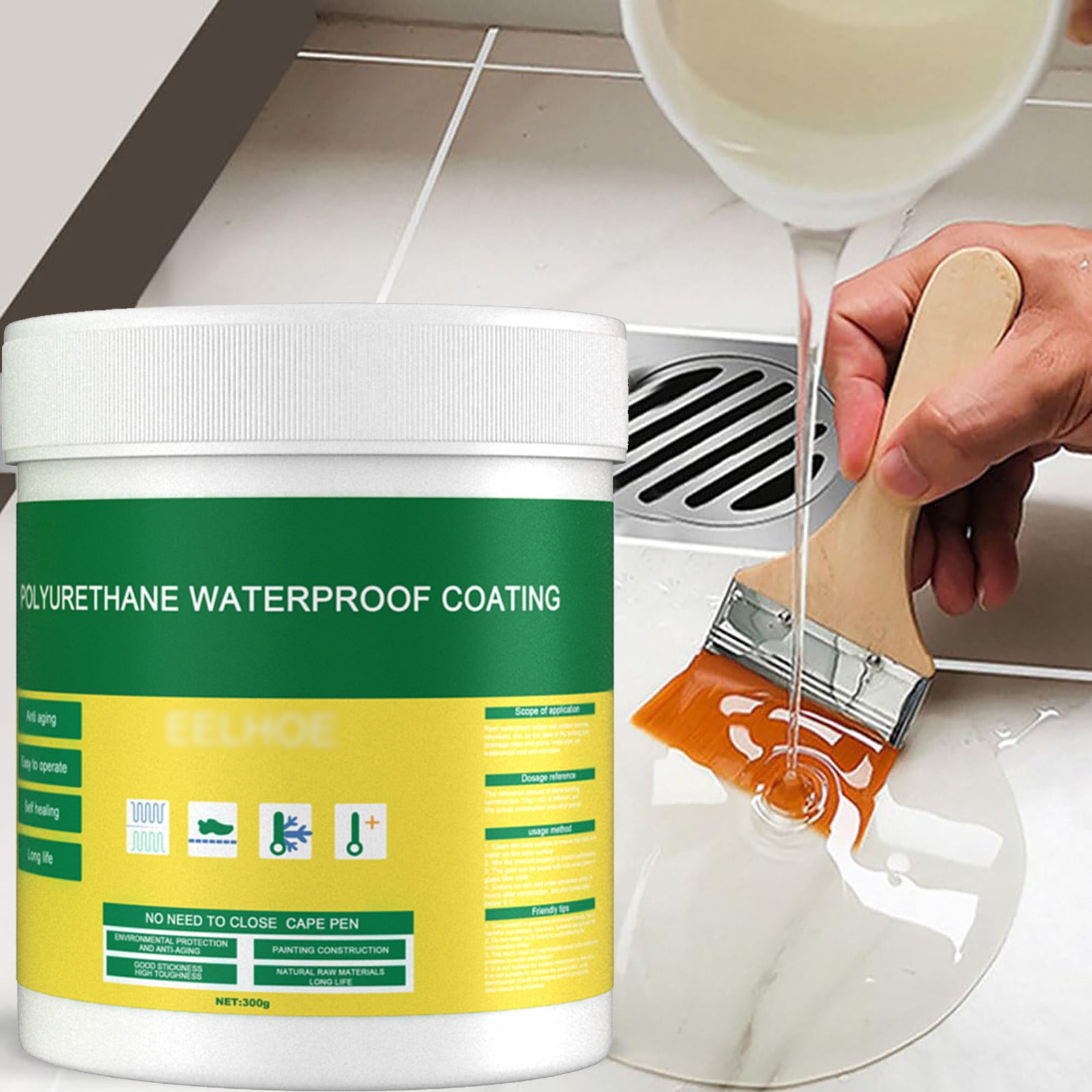 2 Packs BnGAJN Repair Agent,2024 Waterproofing Agent Set Upgraded Super ...