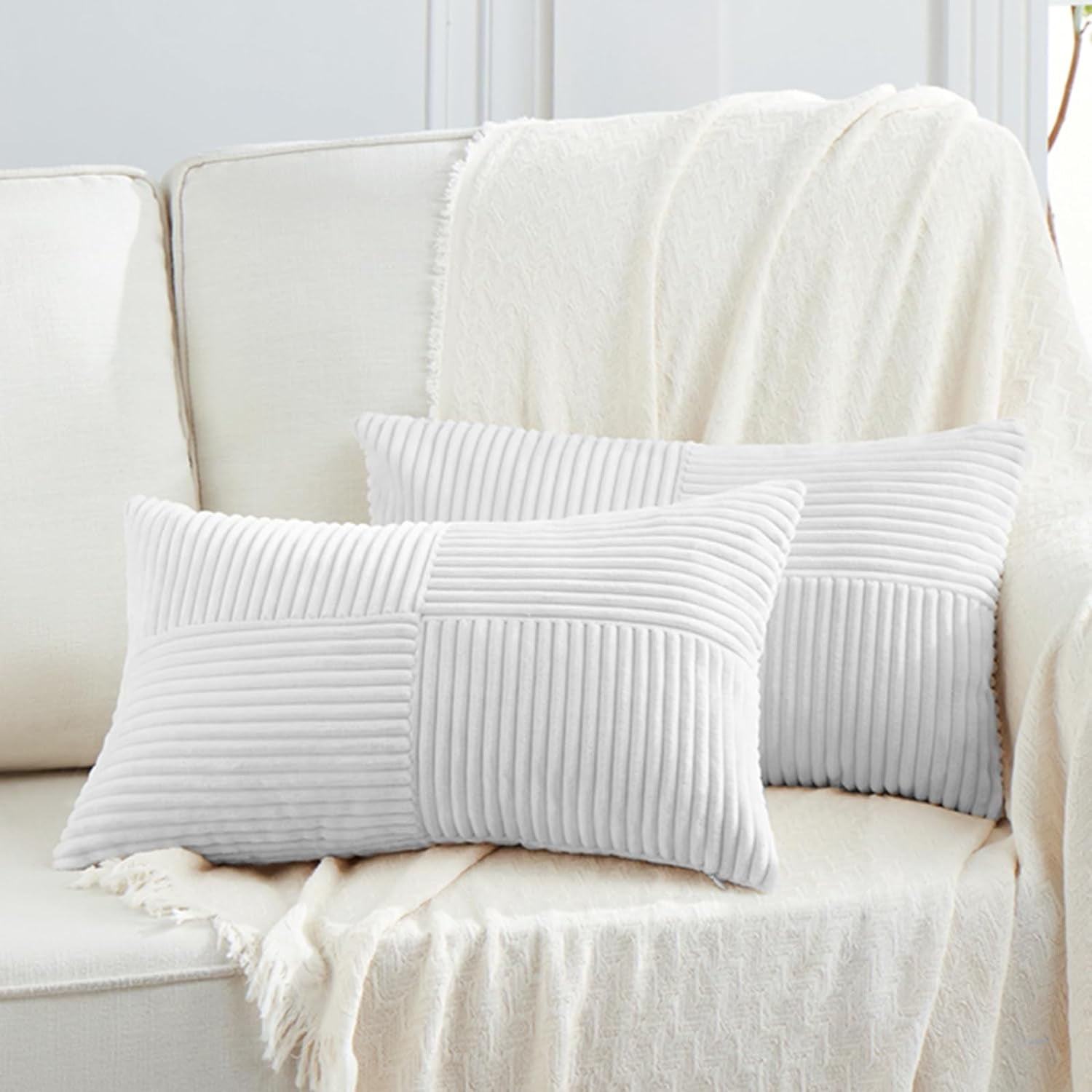 2 Packs Boho Decorative Throw Pillow Covers for Couch Bed Sofa ...