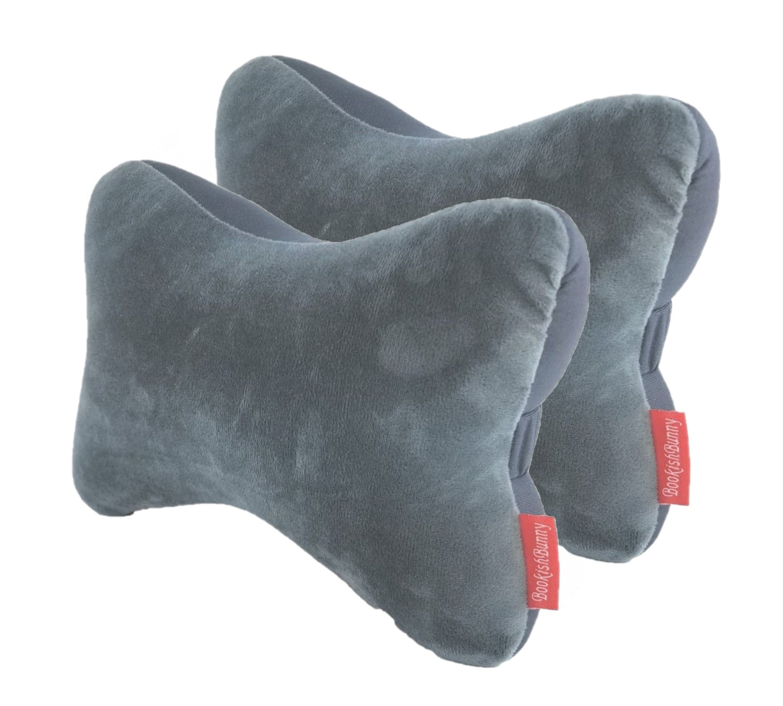 2 Packs Bookishbunny Premium Memory Foam Car Seat Head Rest Support ...