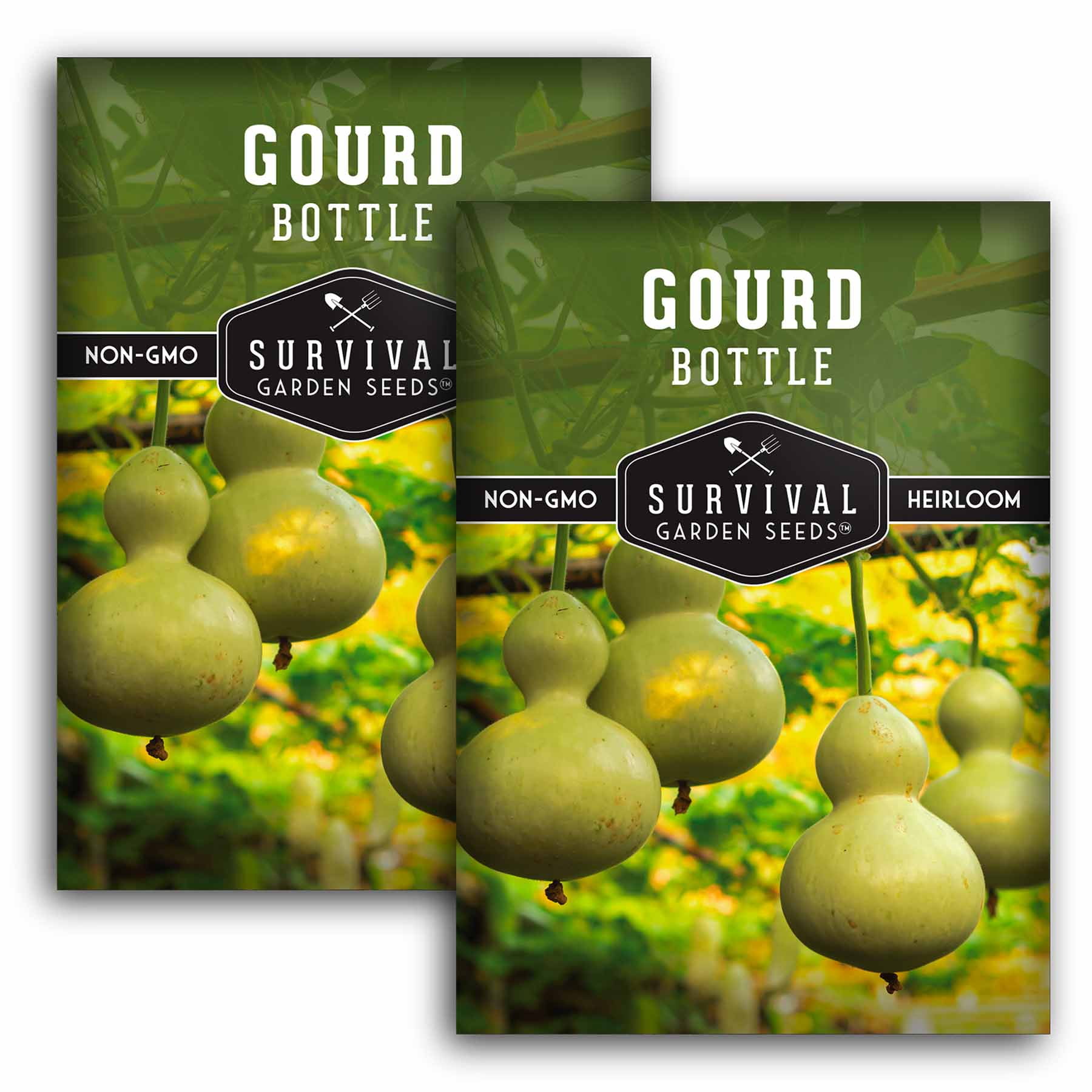 2 Packs Bottle Gourd Seed - Birdhouse or Calabash Gourds - Non-GMO ...