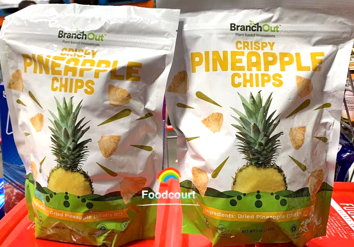 2 Packs BranchOut Crispy Pineapple Chips Snacks 7 oz Each - Walmart.com