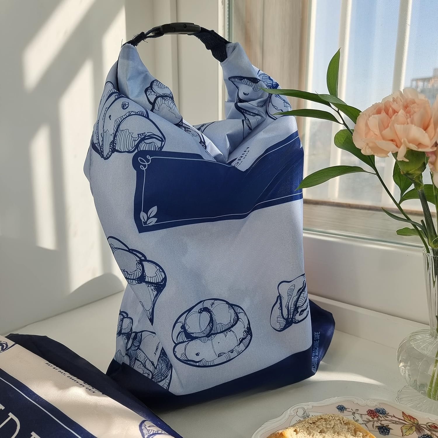 2 Packs Bread Bags, Zipper Reusable Bread Bags for Homemade Loaf ...