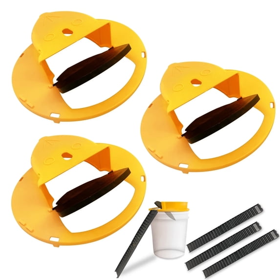 2 Packs Bucket Mouse Traps,Mousetrap Slide Bucket Lid, Mouse Catching ...