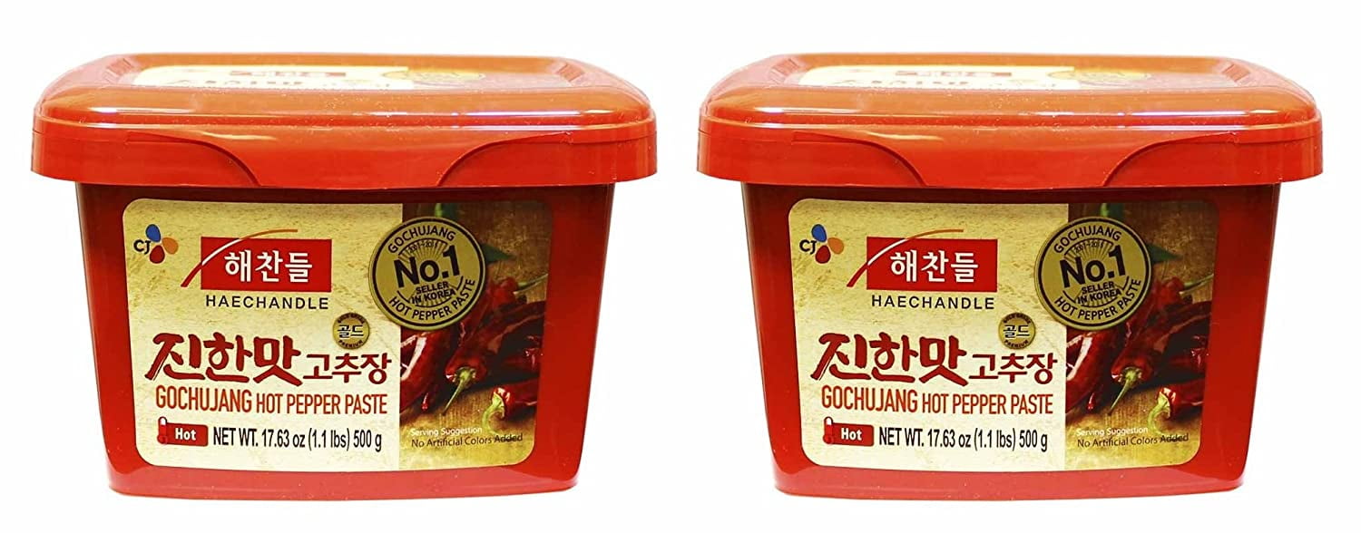 CJ Haechandle Korean Hot Chile Pepper Paste, Gochujang (1.1 lb, 2 Pack) - Walmart.com
