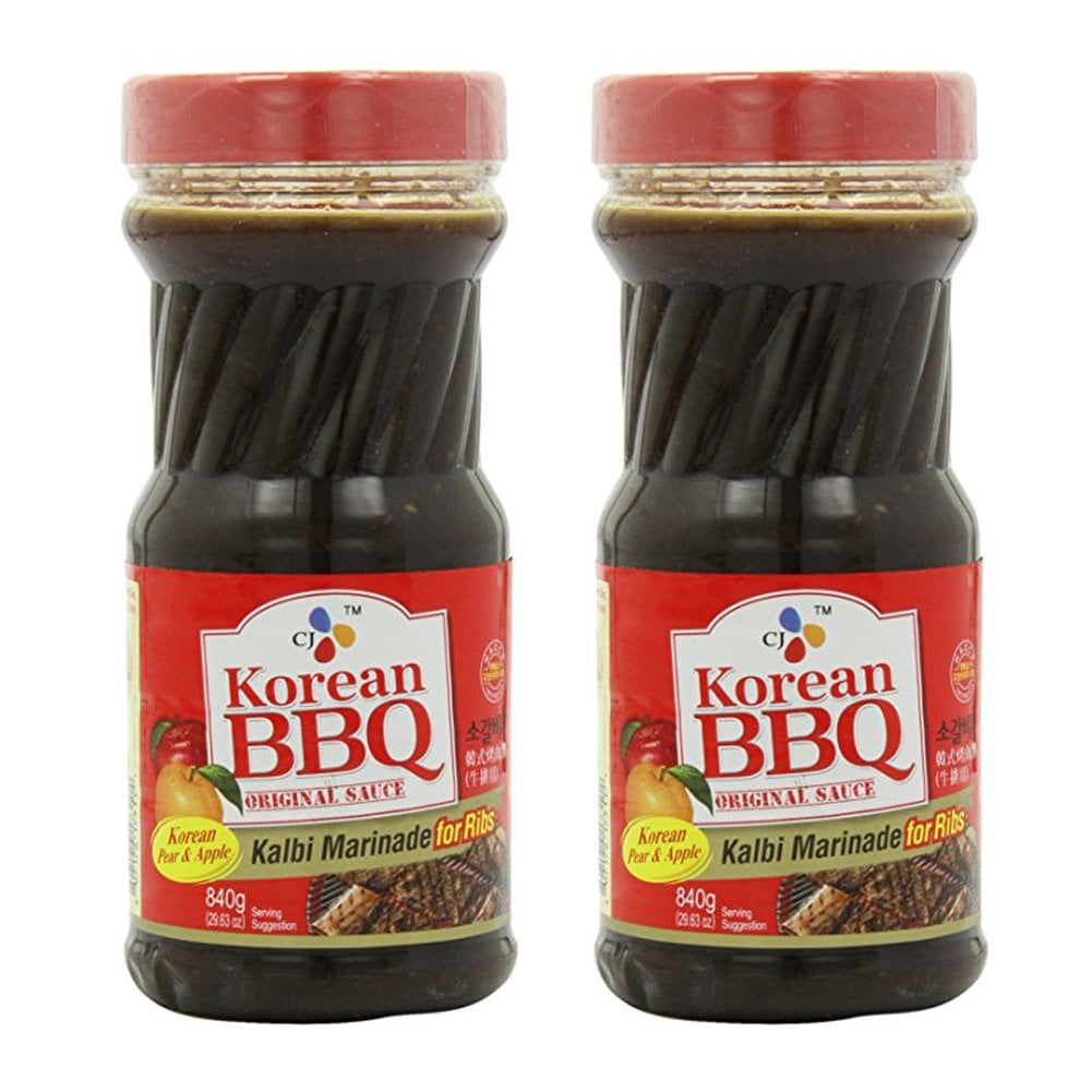 CJ Korean BBQ Kalbi Marinade Sauce, 2 Packs, 29.63-Ounce Bottle for Ribs - Walmart.com