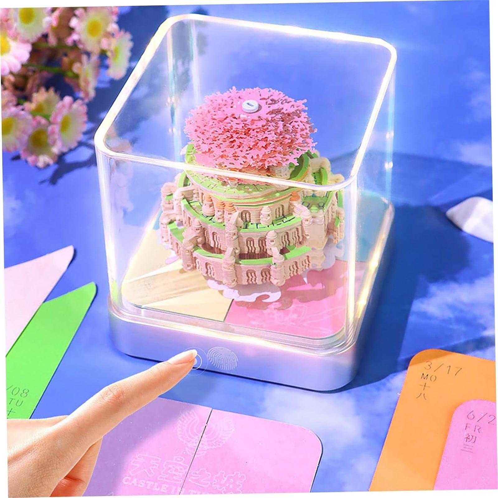 2 Packs Calendar,3D Memo Pad Time Piece Calendar 2025 3D Art Calendar 2025 Desk Calendar With ...