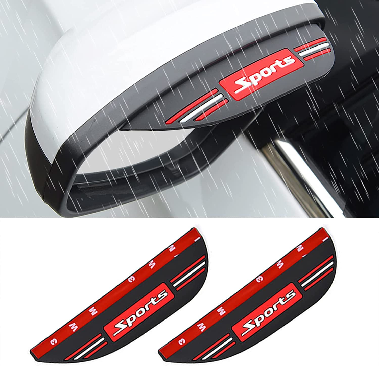 2 Packs Car Side Mirror Rain Visor Fenders,Car Rear View Side Mirror ...