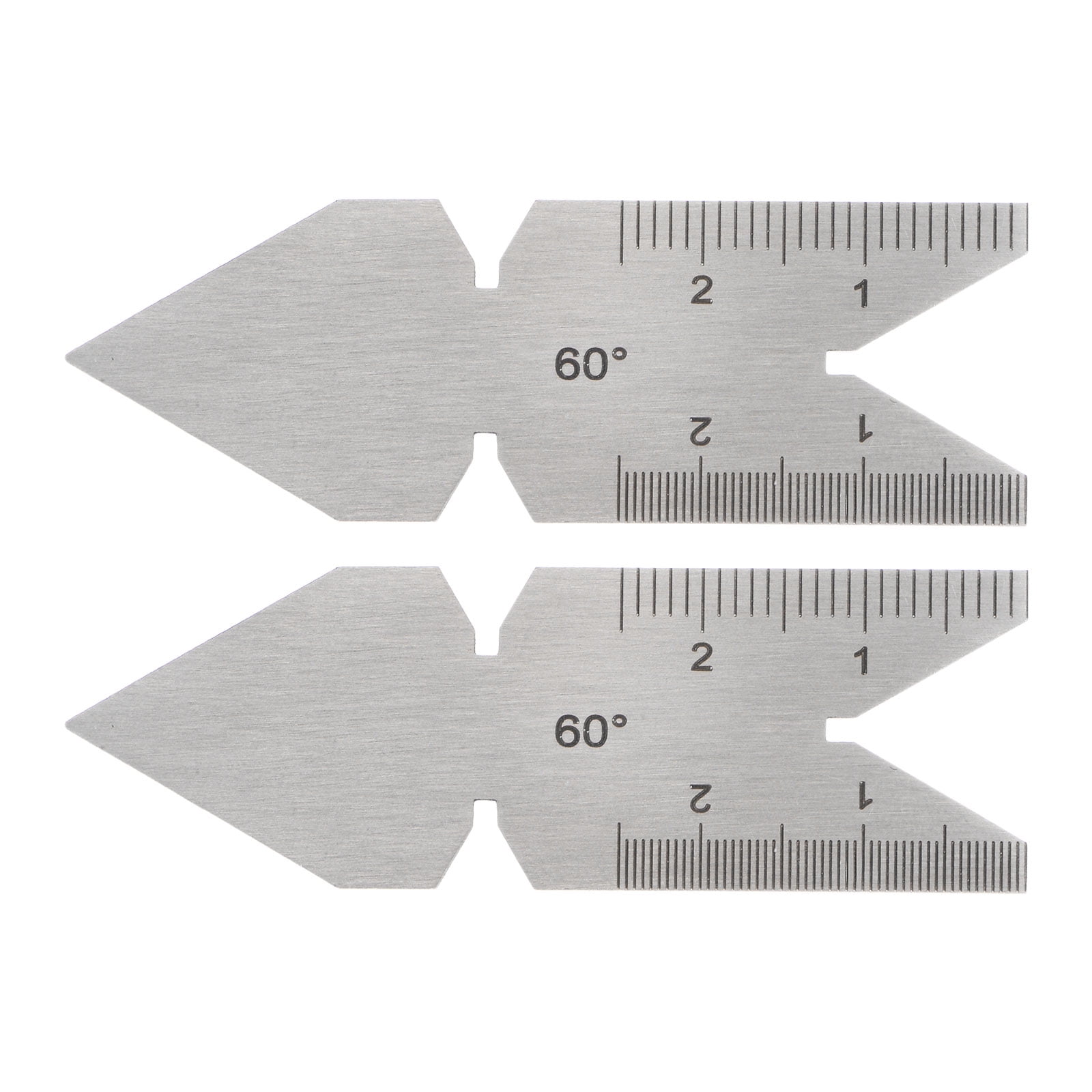 2 Packs Center Gauge 60 Degree Metric Thread Cutting Angle Gauge ...