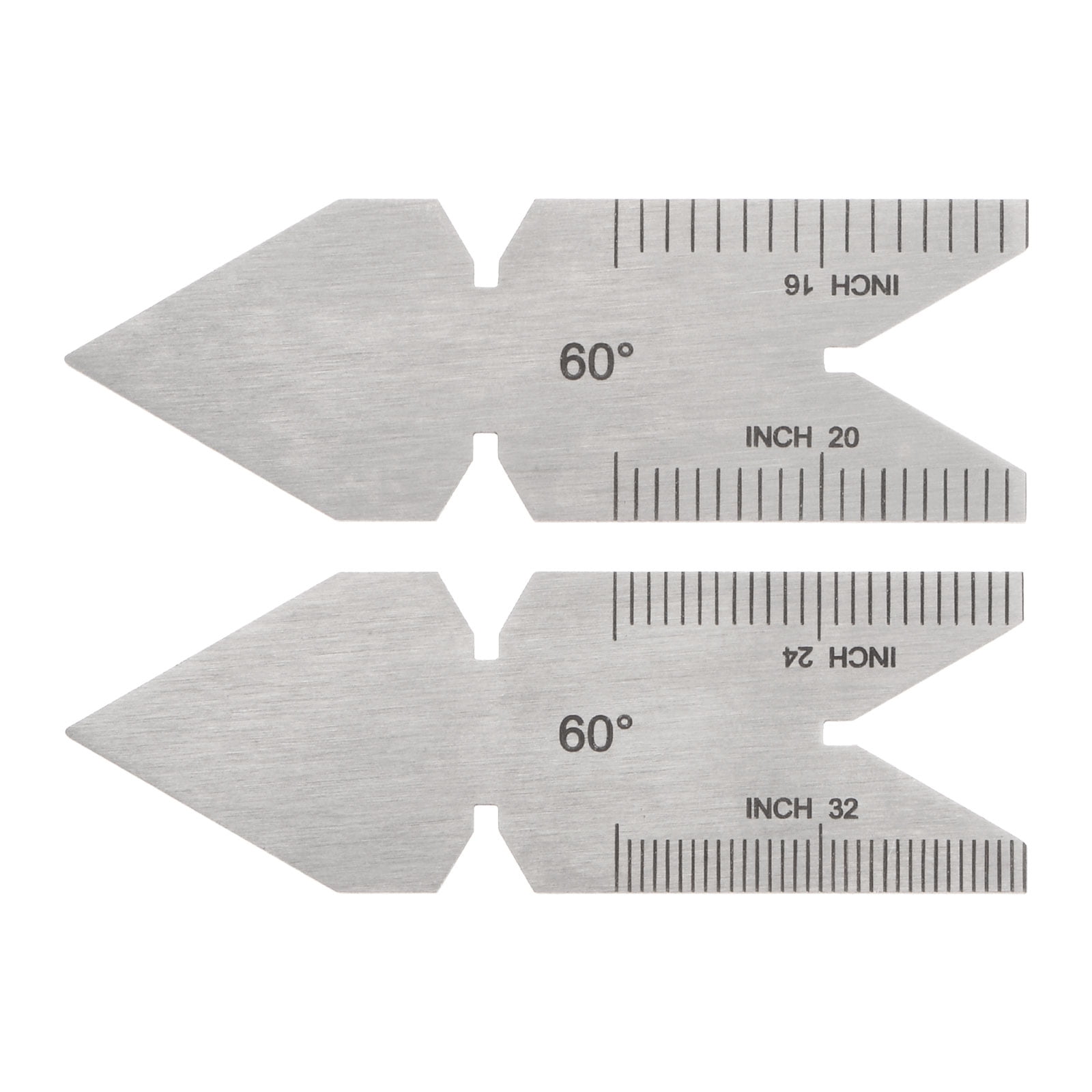 2 Packs Center Gauge 60 Degree US Standard Thread Cutting Angle Gauge ...