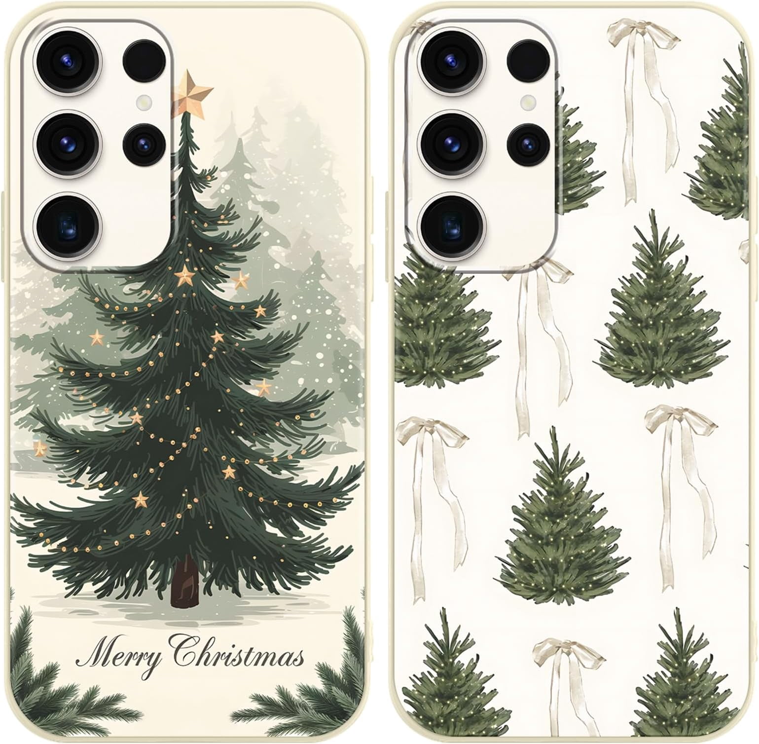 2 Packs Christmas Print Phone Case for Samsung Galaxy S21 5G 6.2", with ...
