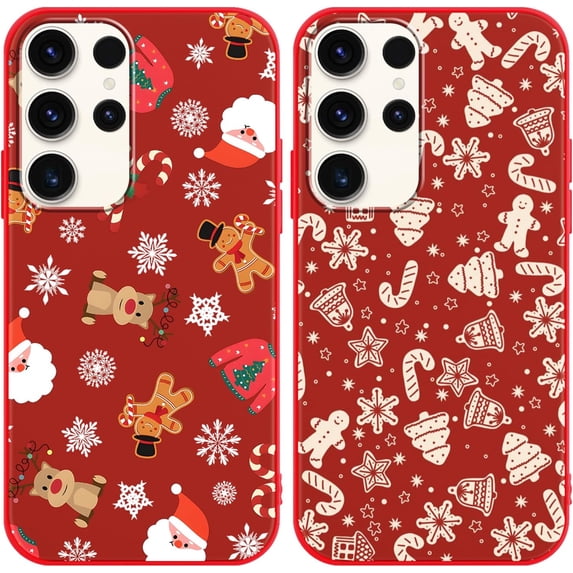 2 Packs Christmas Print Phone Case for Samsung Galaxy S21 Ultra 5G 6.8 ...