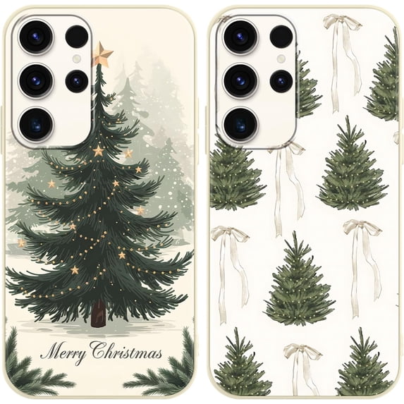 2 Packs Christmas Print Phone Case for Samsung Galaxy S23 FE 6.4", with ...