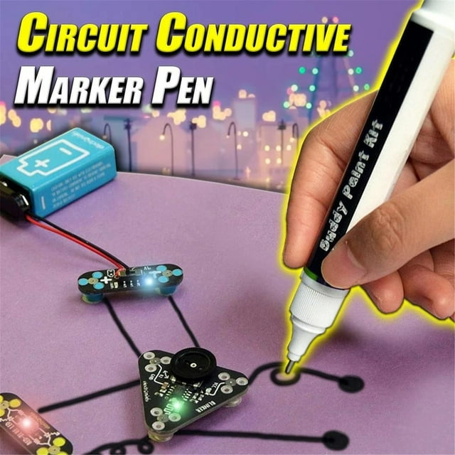 2 Packs Conductive Ink Pen for Circuit Repair - Fast Drying Electrical ...