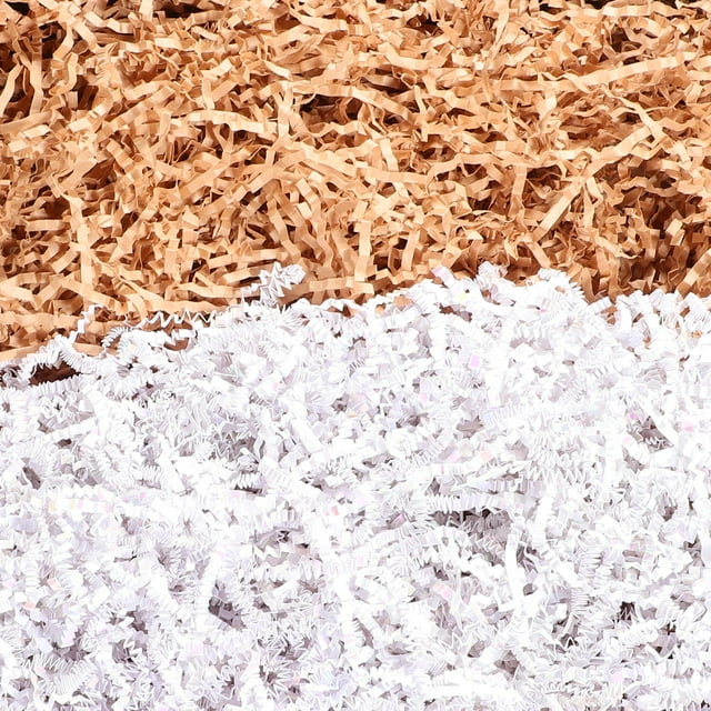 2 Packs Crinkle Cut Paper Shred Box Filler Shredded Paper Filler ...