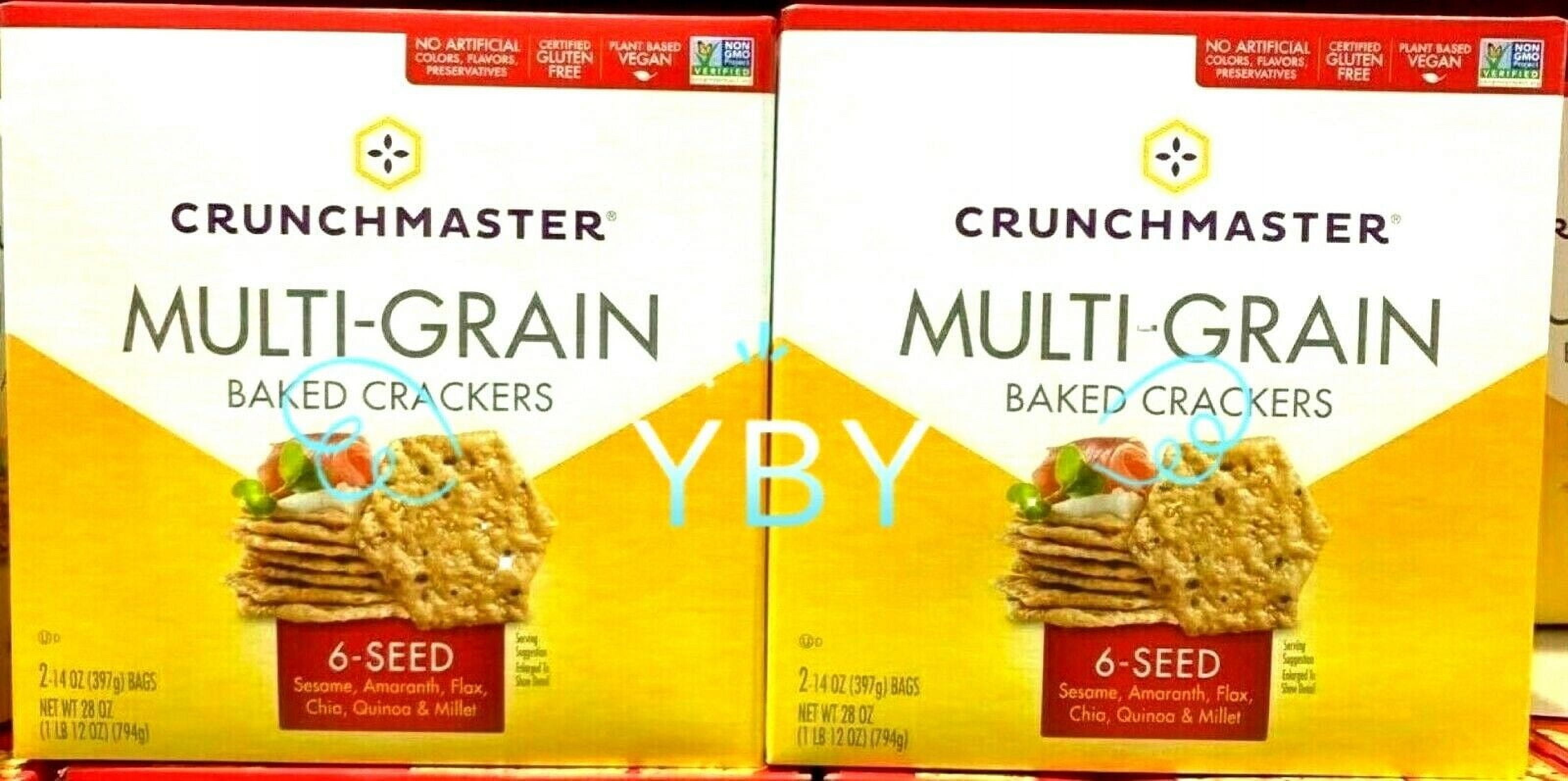 Crunchmaster Gluten-Free Multi-Grain 6 Seed Baked Crackers, No ...