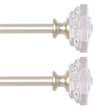 SKYPLUS LIVING Adjustable Single Window Curtain Rod Set, 1-1/8 in, 72 ...