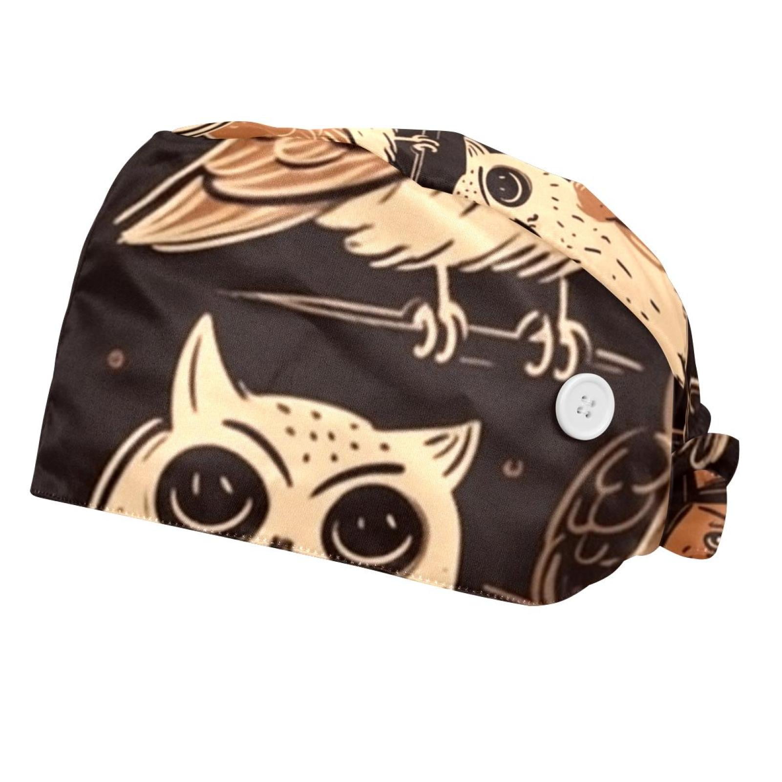 2 Packs Cute Owls Working Cap with Buttons - Walmart.com