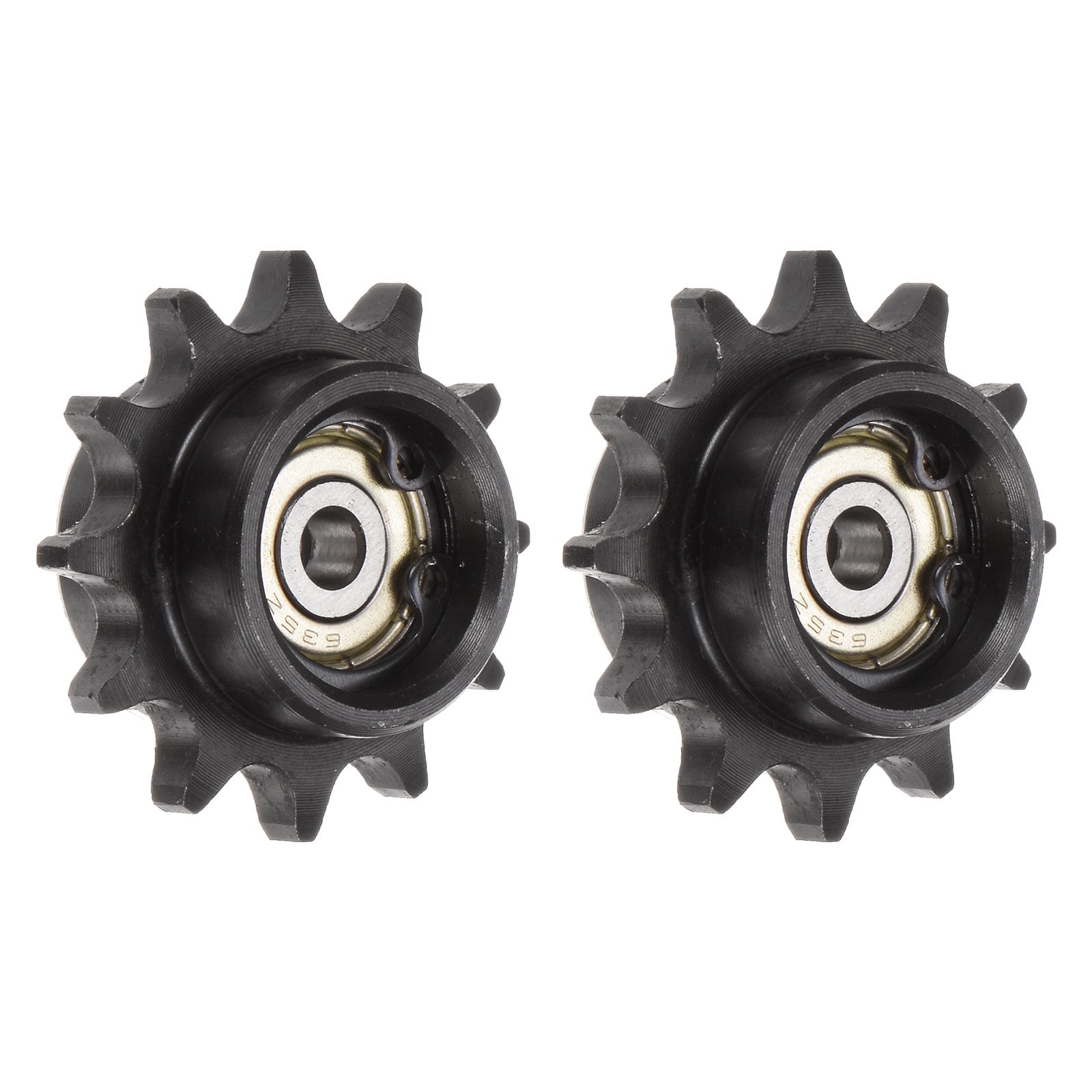 2 Packs DIN(ISO) 06B Roller Chain Idler Sprocket 5mm Bore, 3/8" Pitch, Hardened 12 Tooth ...