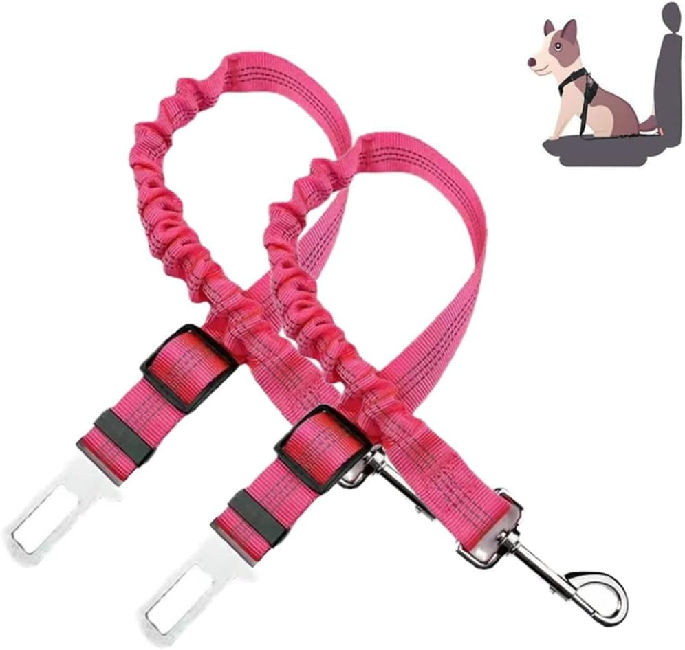 2 Packs Dog Car Seat Belt,Safe and Convenient for Traveling,3-in-1 ...