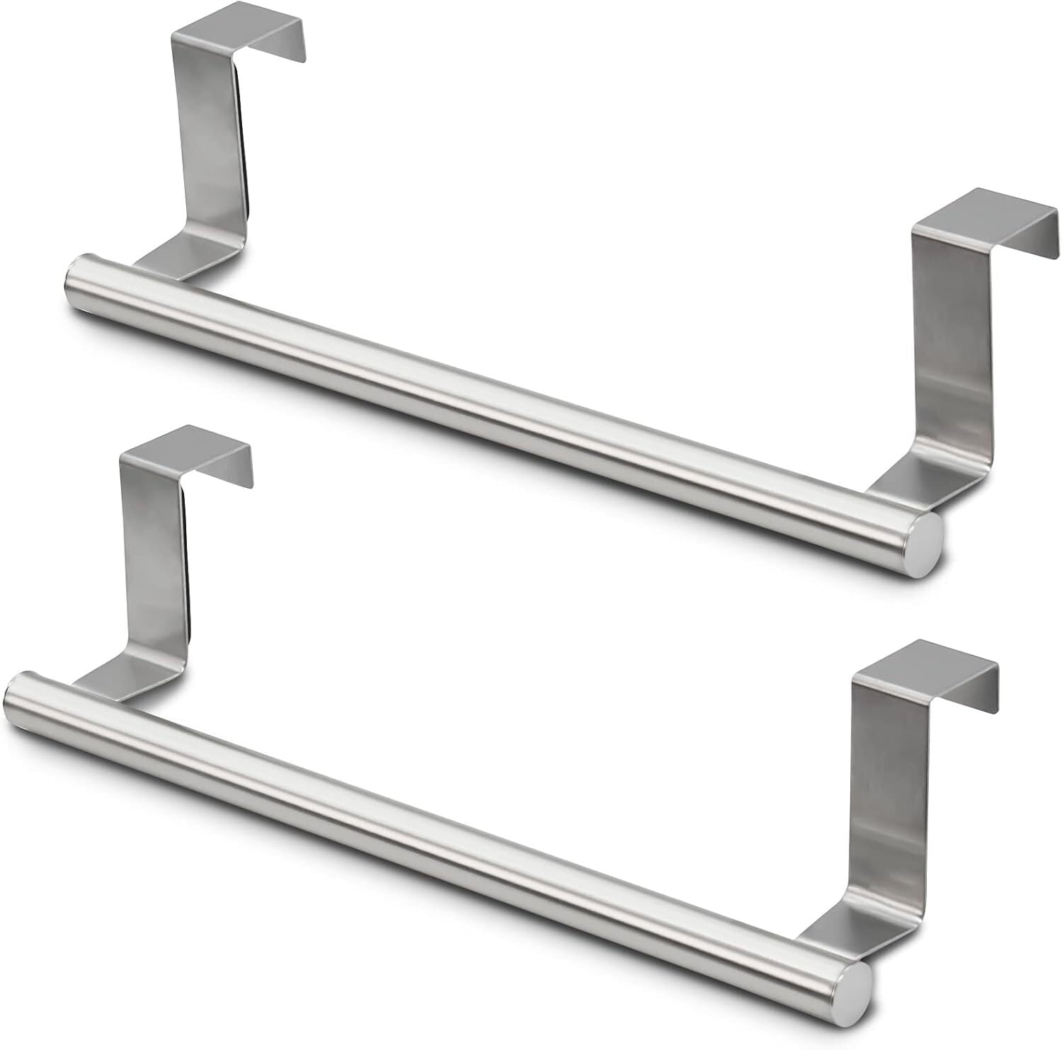 2 Packs Over The Door Towel Rack, Stainless Steel Towel Holder and ...