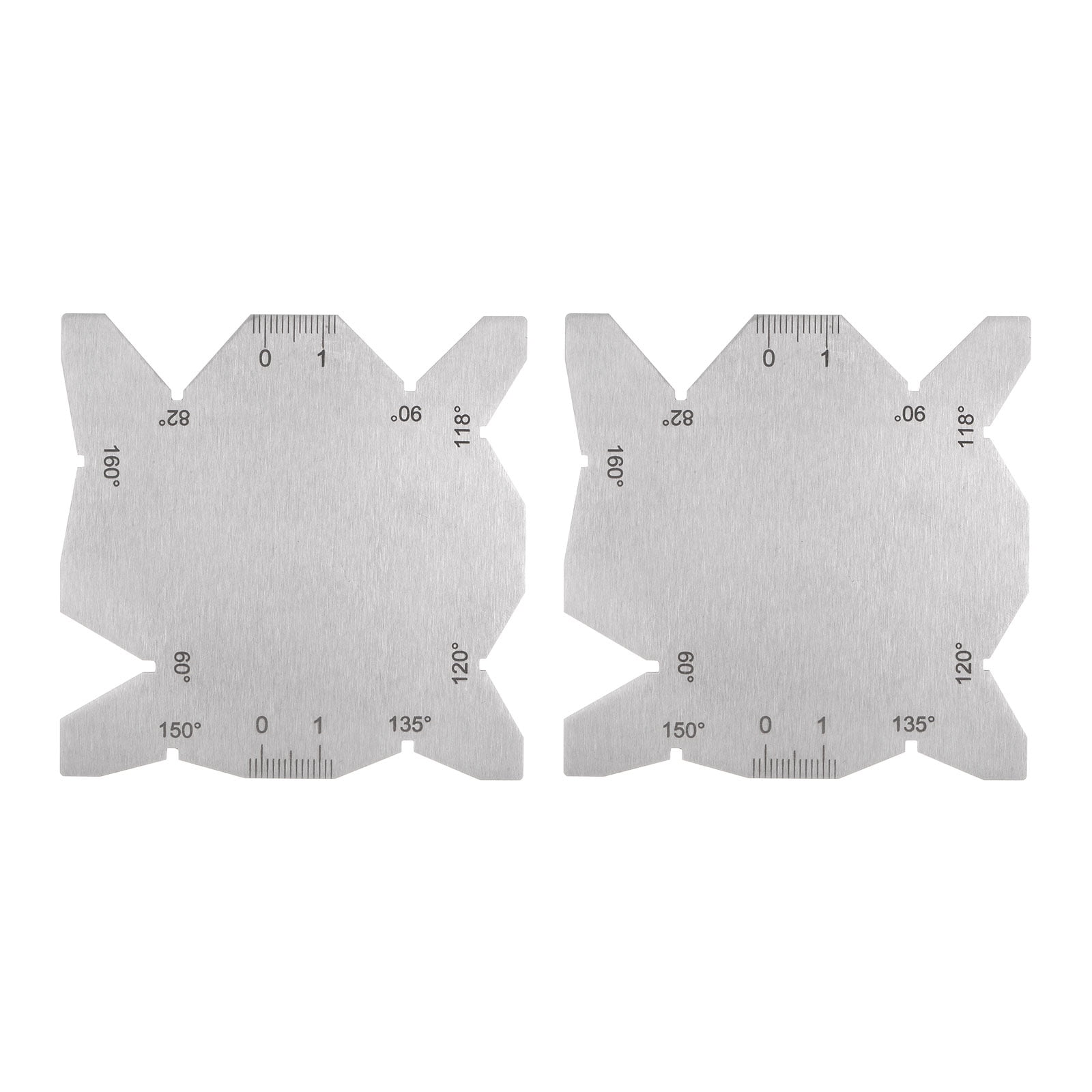 2 Packs Drill Bit Angle Gauges 60 to 160 Degree Drill Sharpening Gauge ...