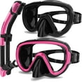 2 Packs Dry Snorkel Mask Set Snorkeling Gear for Adults Scuba Diving ...