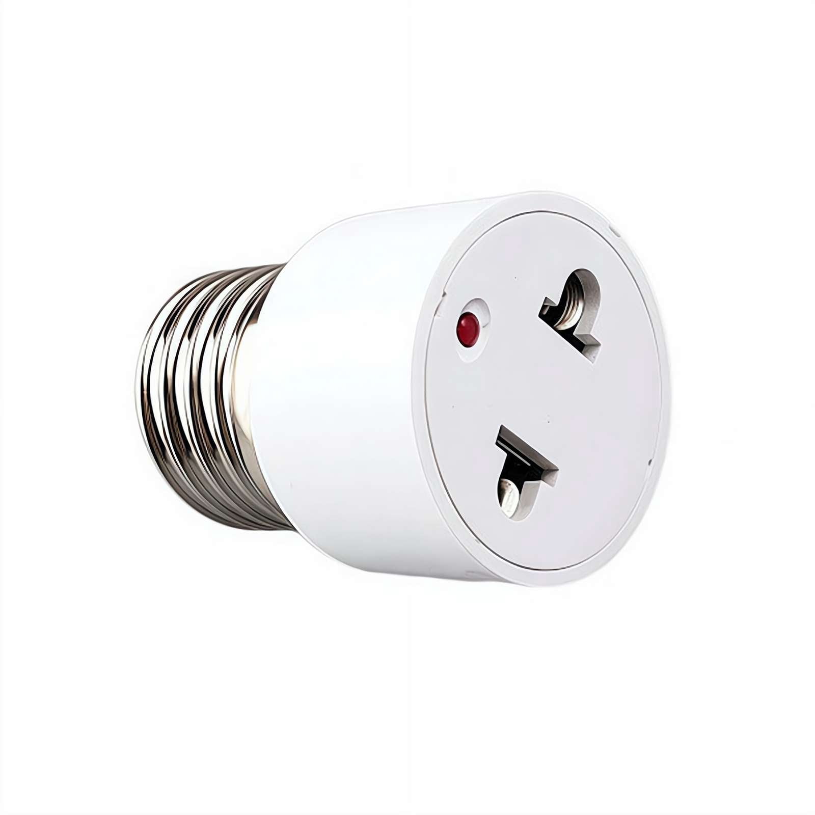2-Packs E27 Light Socket to Outlet Adapter with Power Indicator ...