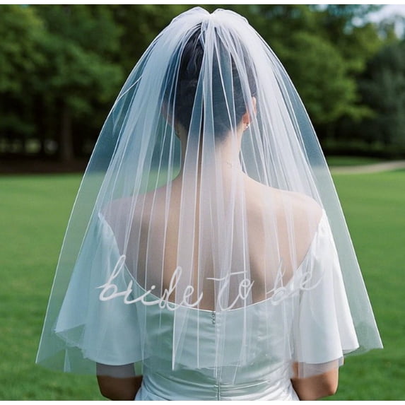 (2 Packs) Elegant Embroidered Veil Set with Pearls for Weddings ...