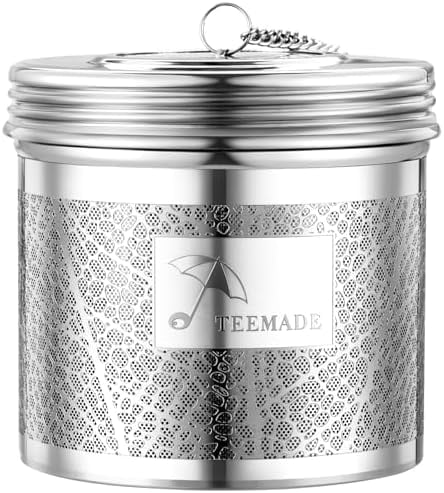 2 Packs Extra Large Tea Filters for Loose Leaf Tea & Spice Ball for ...