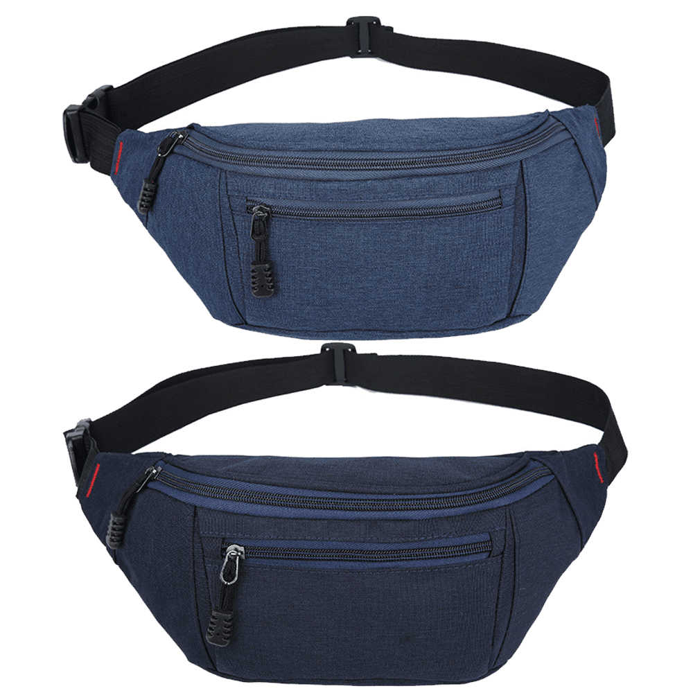 2 Packs Fanny Packs for Men and Women, Waterproof Sports Waist Pack for ...