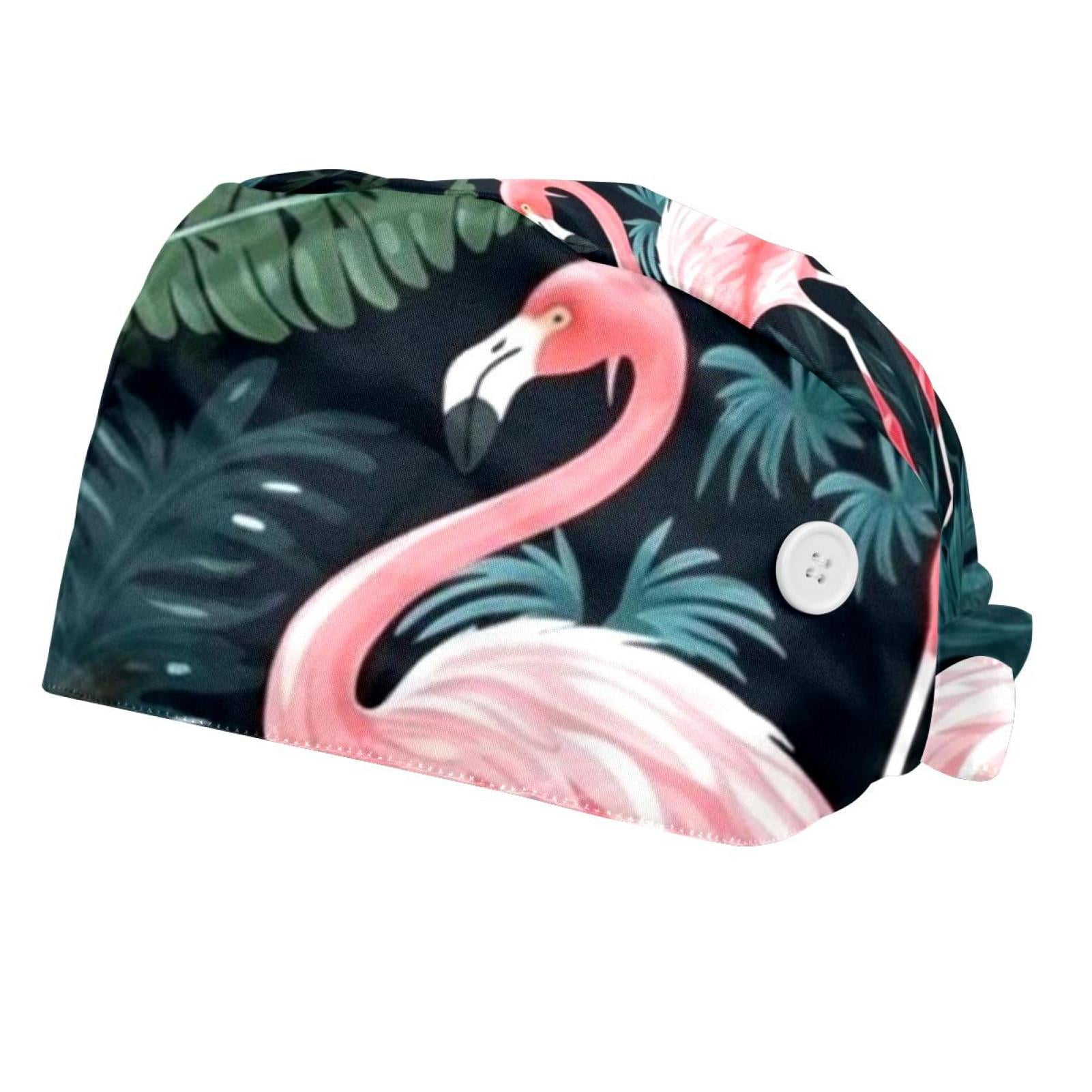 2 Packs Flamingo Rainforest Working Cap with Buttons - Walmart.com