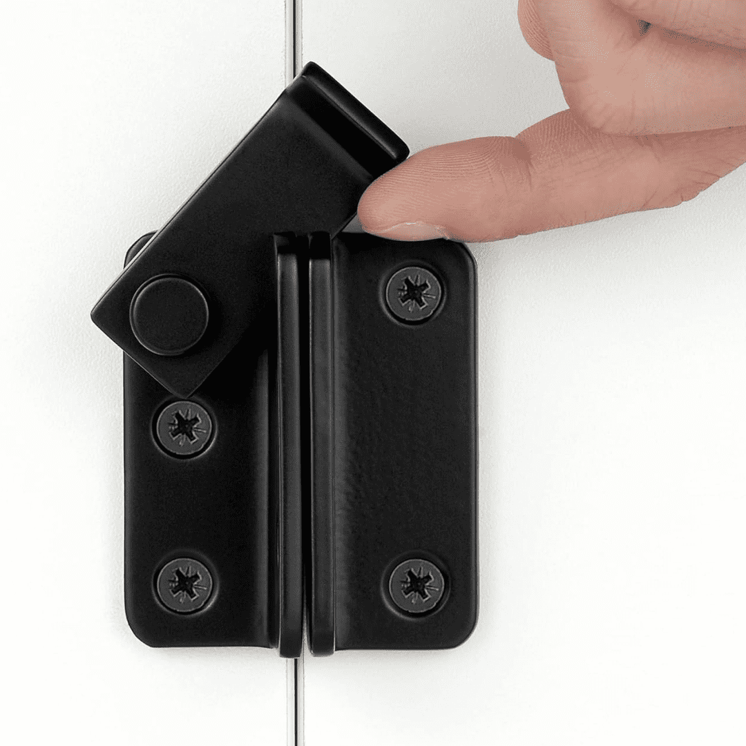 2 Packs Flip Latches, Black Stainless Steel Thickened Heavy Duty Hasp ...