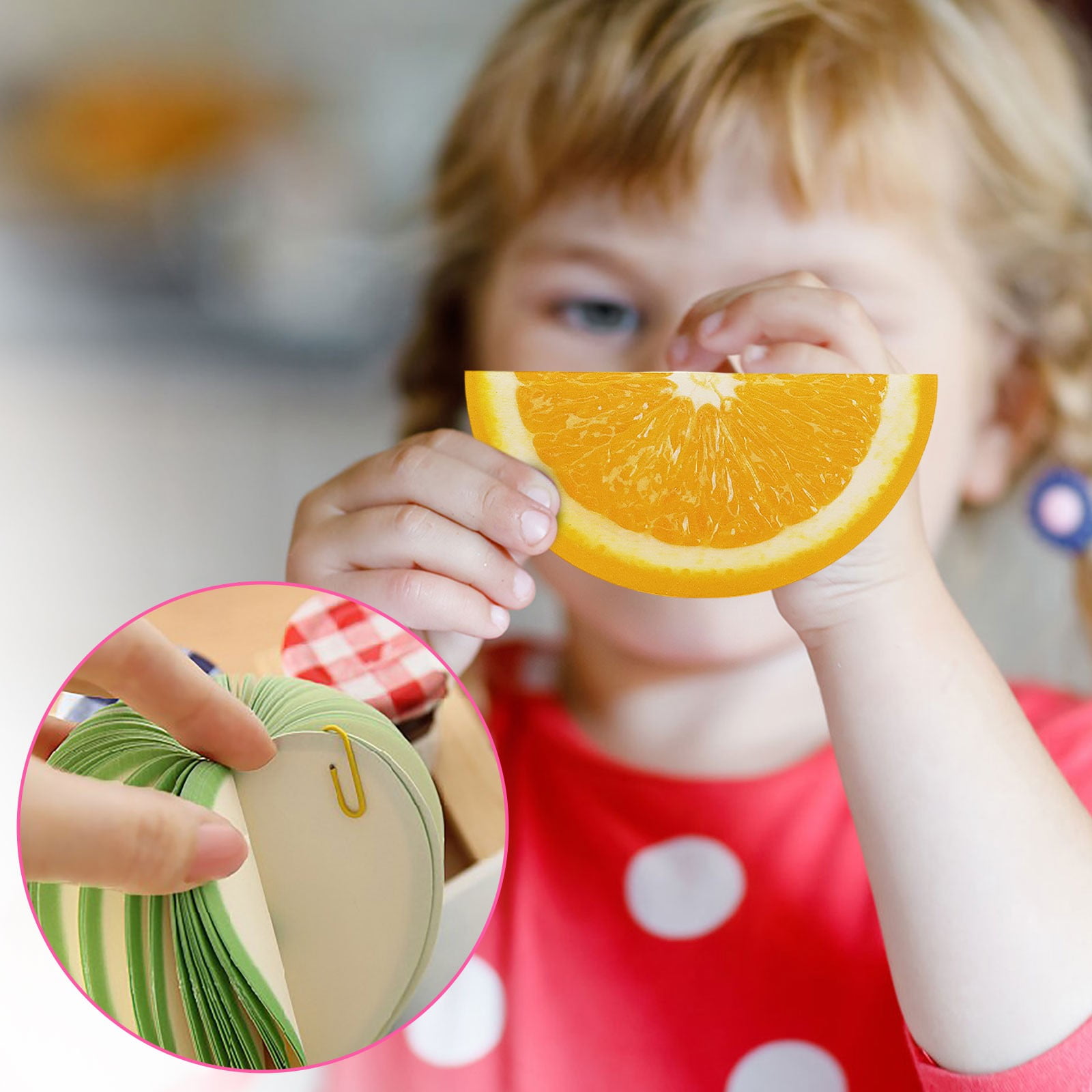 2 Packs Fruit Shaped Sticky Notes Watercolor Fruit Sticky Cute Summer ...