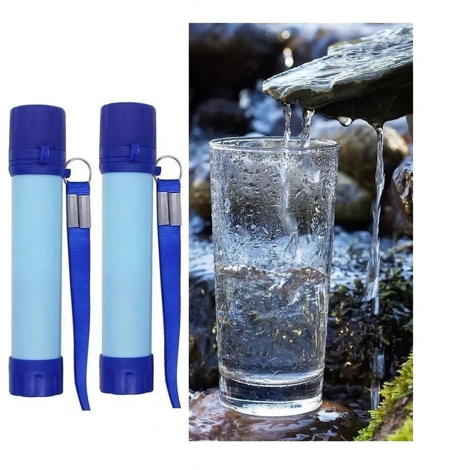 Galaxy Portable Water Filtration Straw Purification System, 2 Packs for ...