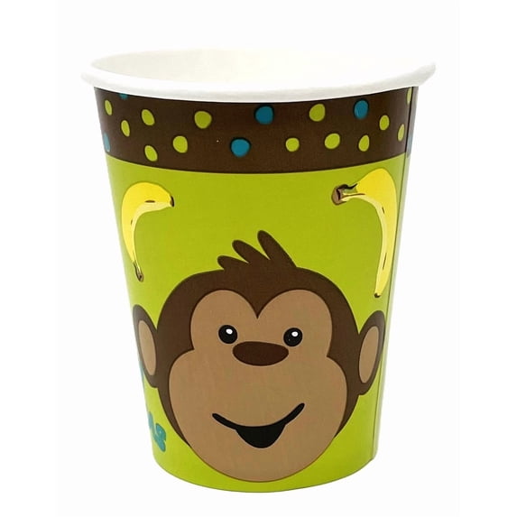 2 Packs - Go Bananas Monkeys & Polka Dots 9 oz. Disposable Party Cups ...