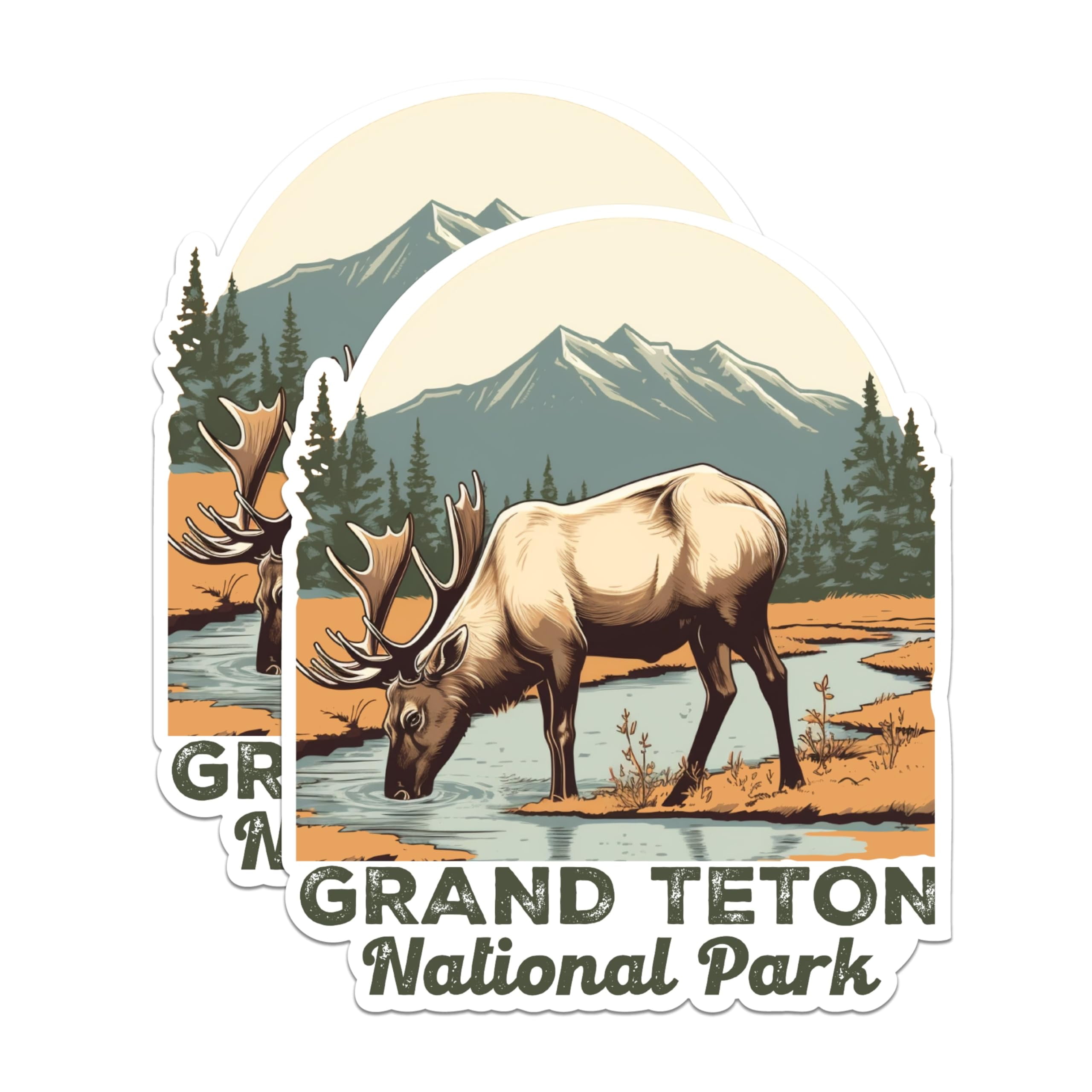 (2 Packs) Grand Teton National Park Magnets - Grand Teton National Park ...