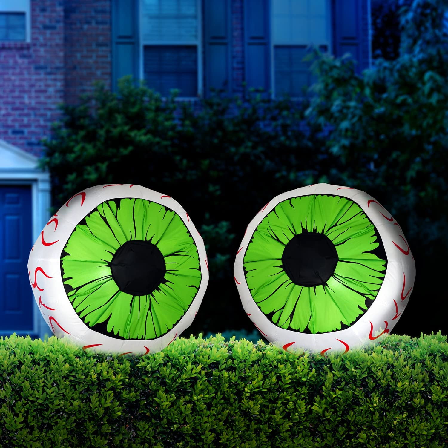 2 Packs Halloween Inflatables Large Set of Eyes Decoration Blow Ups ...
