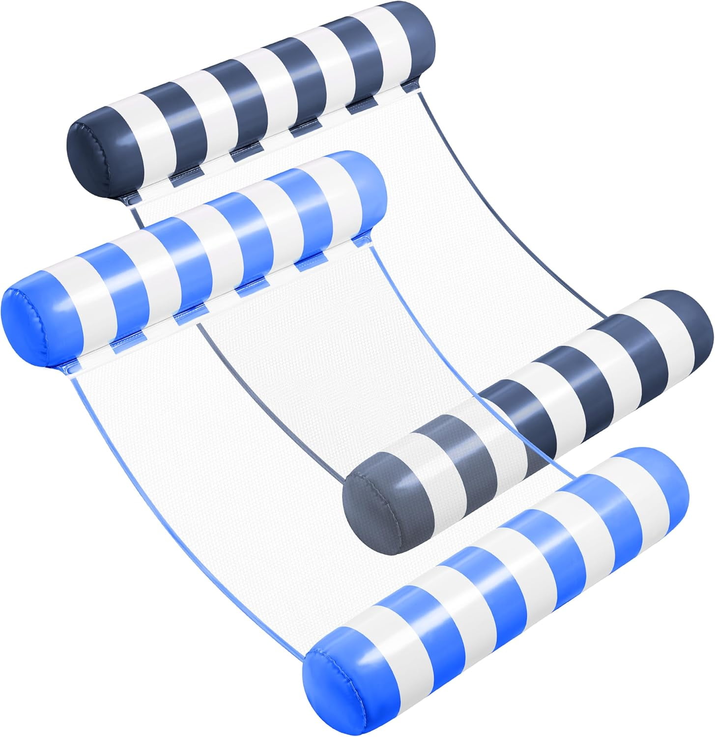 2 Packs Hammock Pool Floats Adults, 4-in-1 Multi-Purpose Inflatable ...