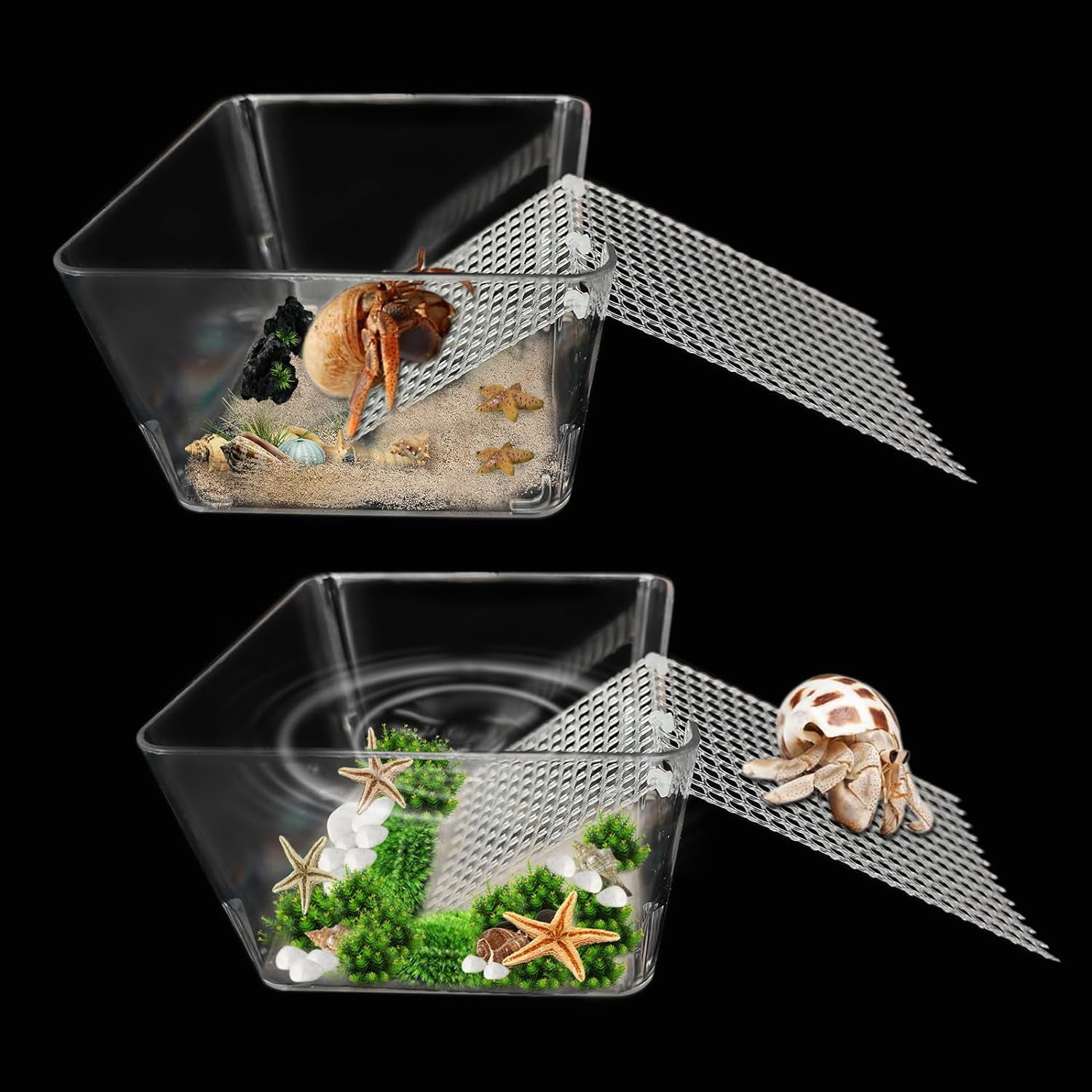 2 Packs Hermit Crab Pool - Ideal Hermit Crab Tank Combination - Pool ...