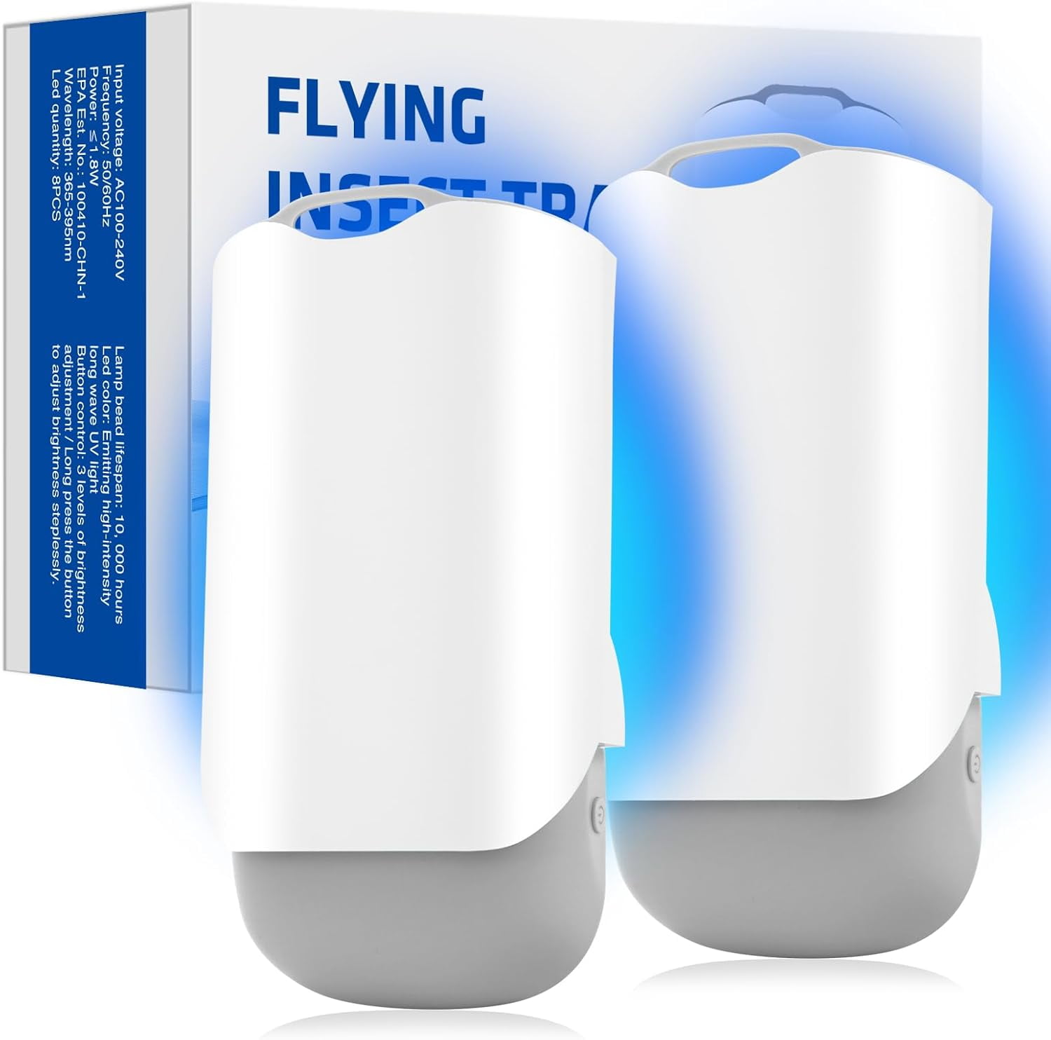 2-Packs Home Indoor Plug-in Fly Trap for Flies, Fruit Flies, Moths ...