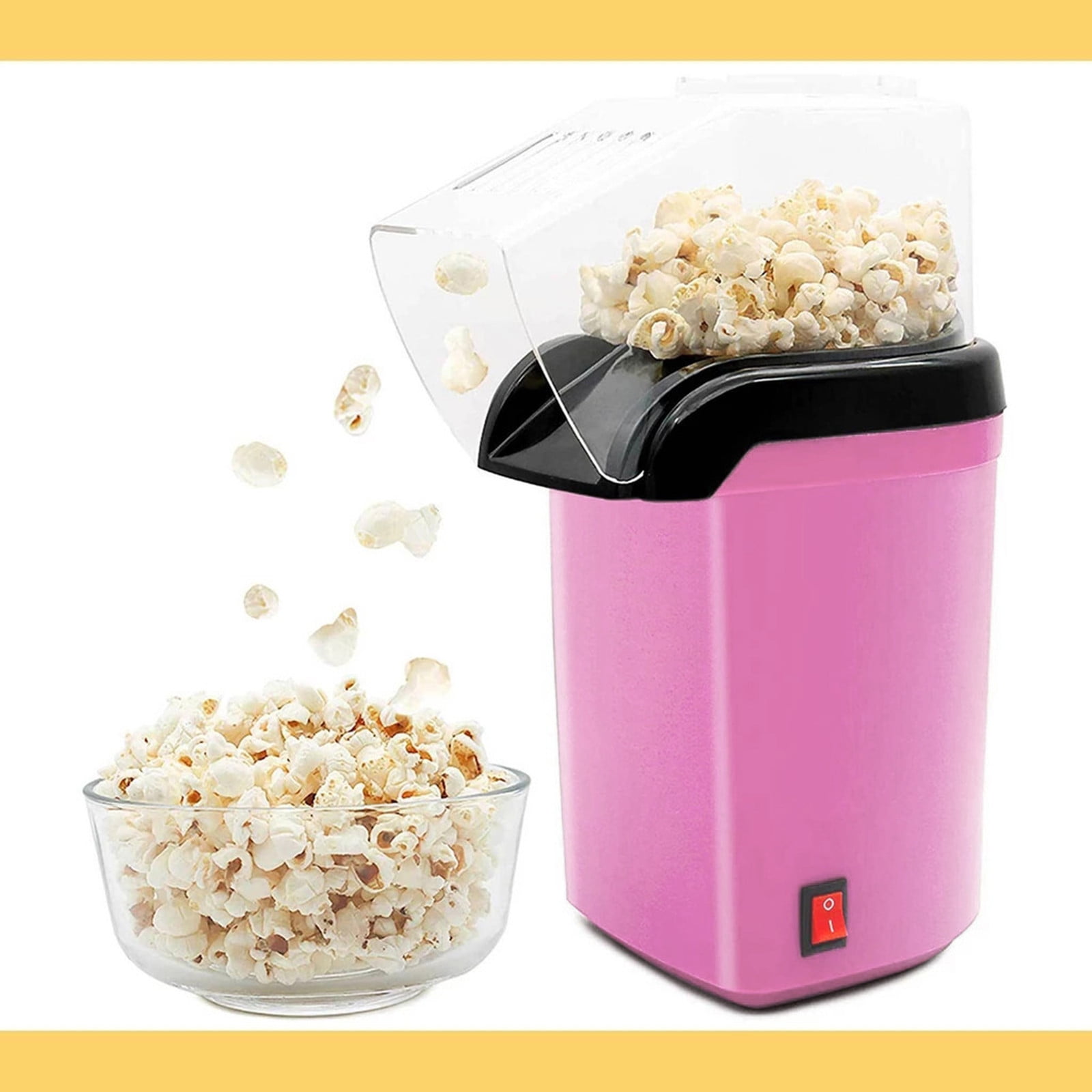 2 Packs Hot Popcorn Maker Machine 1200W 3-Min Fast Popping No Oil ...
