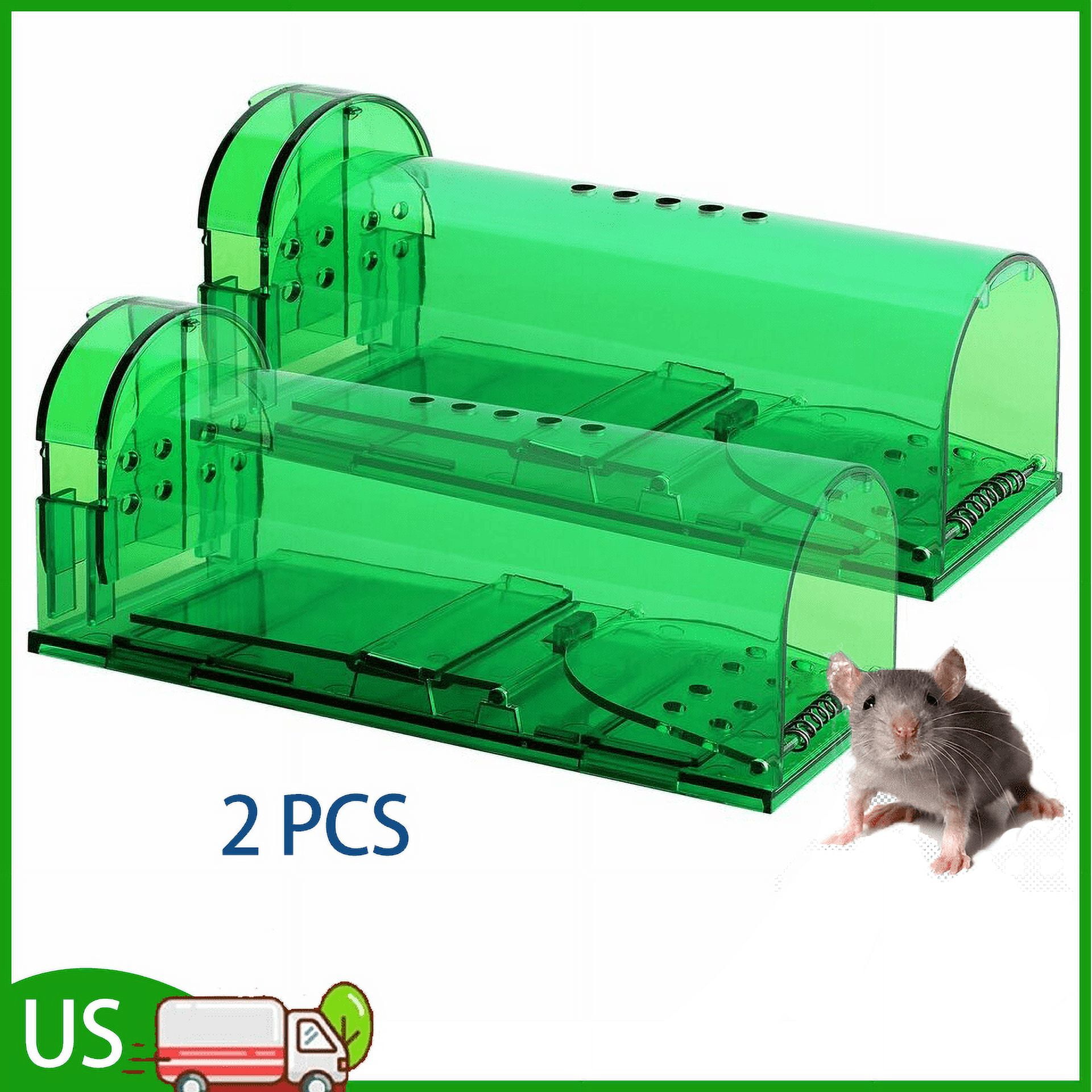 2 Packs Humane Mouse Traps No Kill Reusable,Live Catch and Release ...