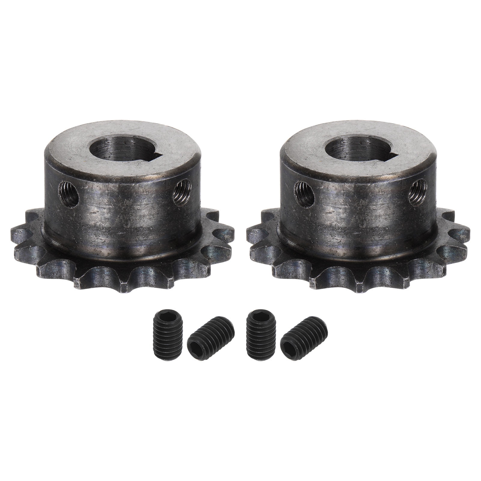 2 Packs ISO/DIN 06B-1 Roller Chain Sprocket B Type 14mm Bore, 3/8 ...