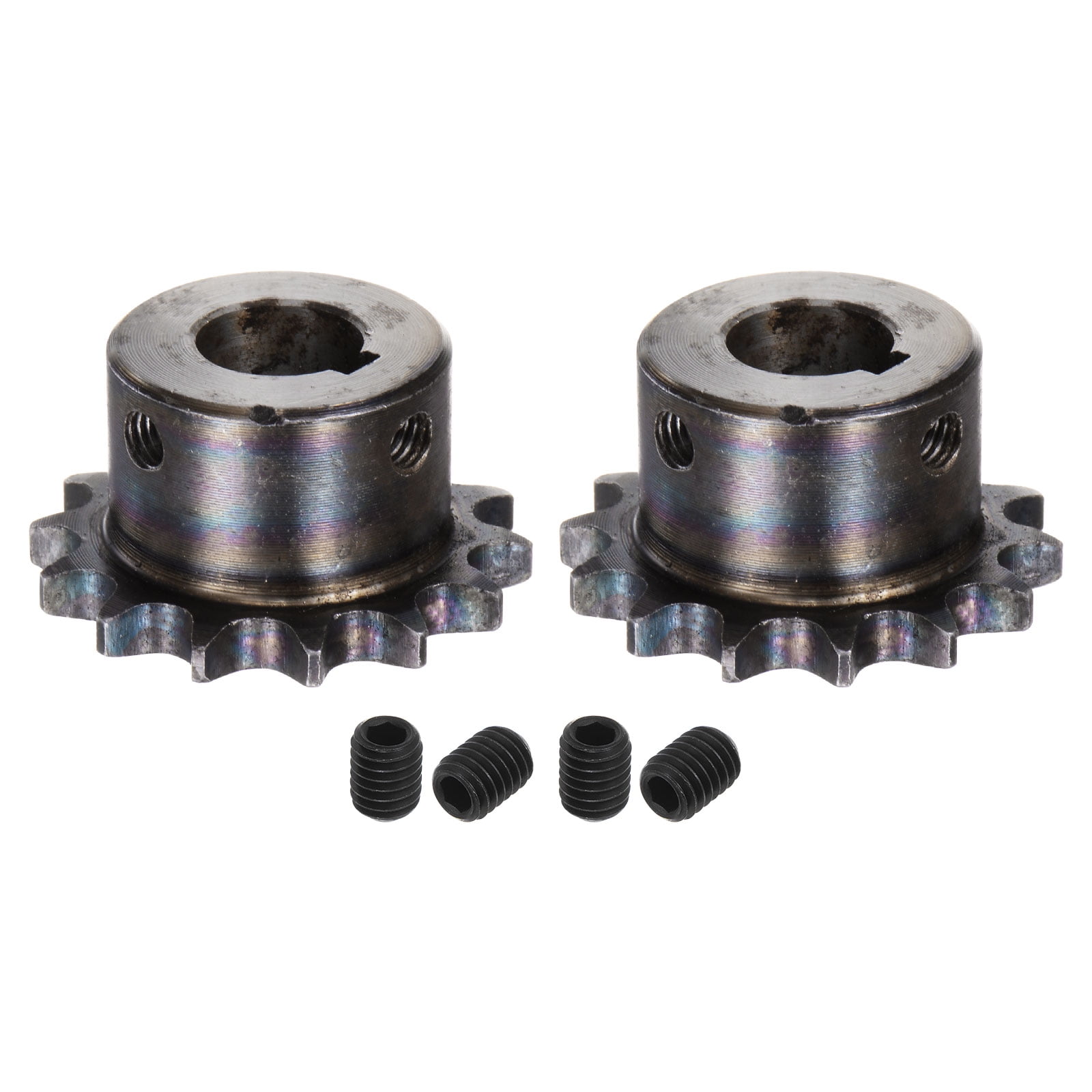 2 Packs ISO/DIN 06B-1 Roller Chain Sprocket B Type 15mm Bore, 3/8 ...