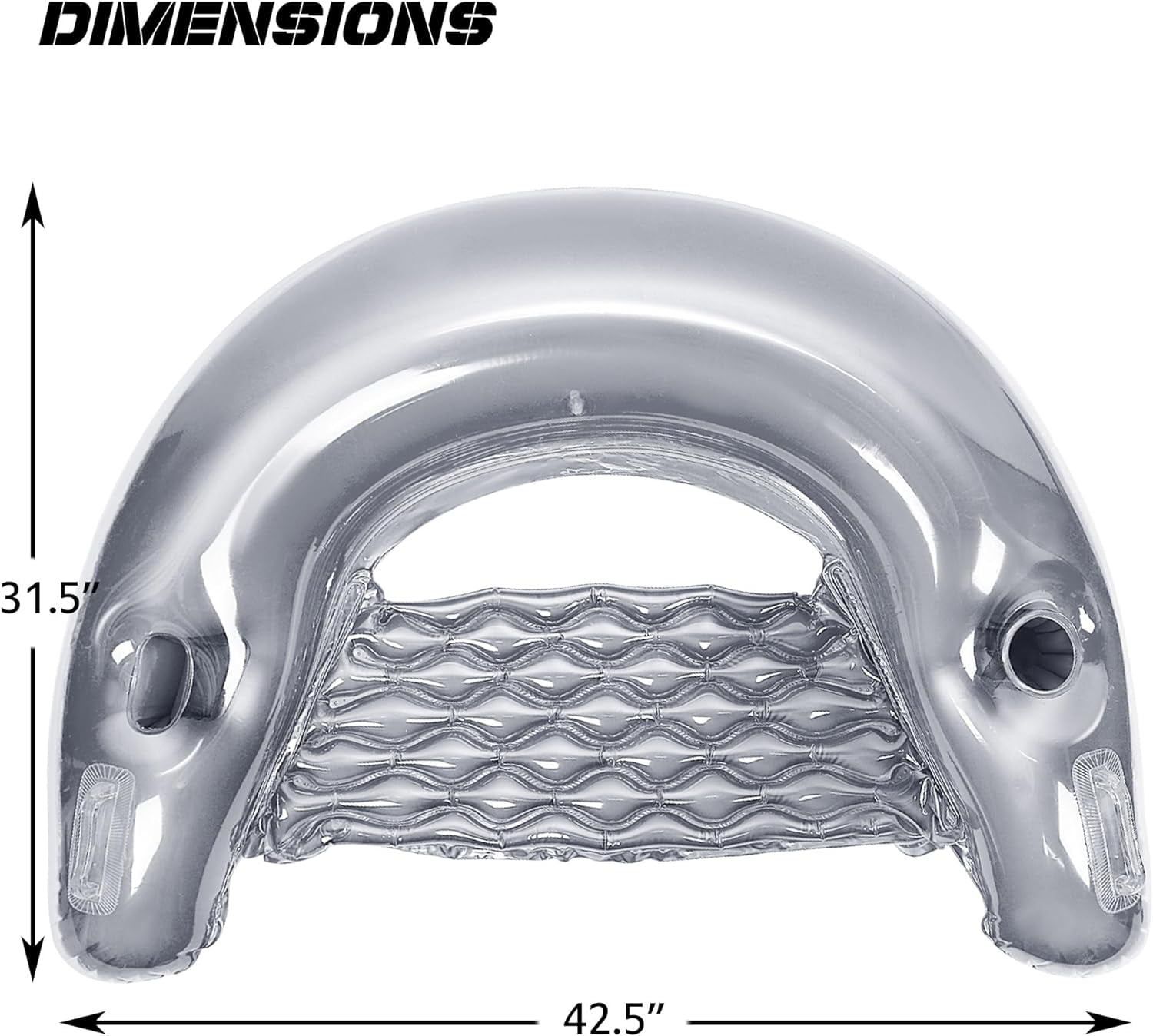 2 Packs Inflatable Pool Float Chairs, Water Lounge Floaties For Adults ...