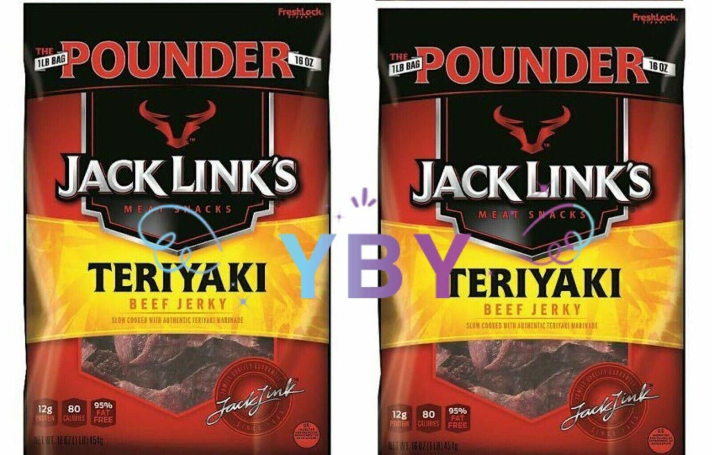 2 Packs Jack Link'S Teriyaki Beef Jerky 16 OZ Each Pack - Walmart.com