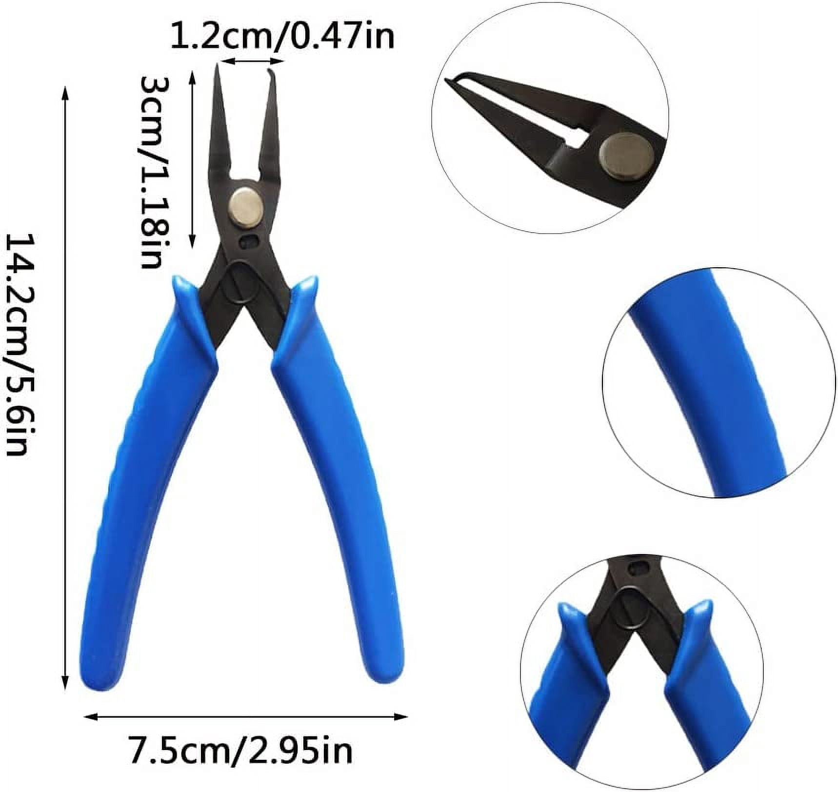 2 Packs Jewelry Pliers Tool Set with Split Ring Pliers Bead Crimping ...