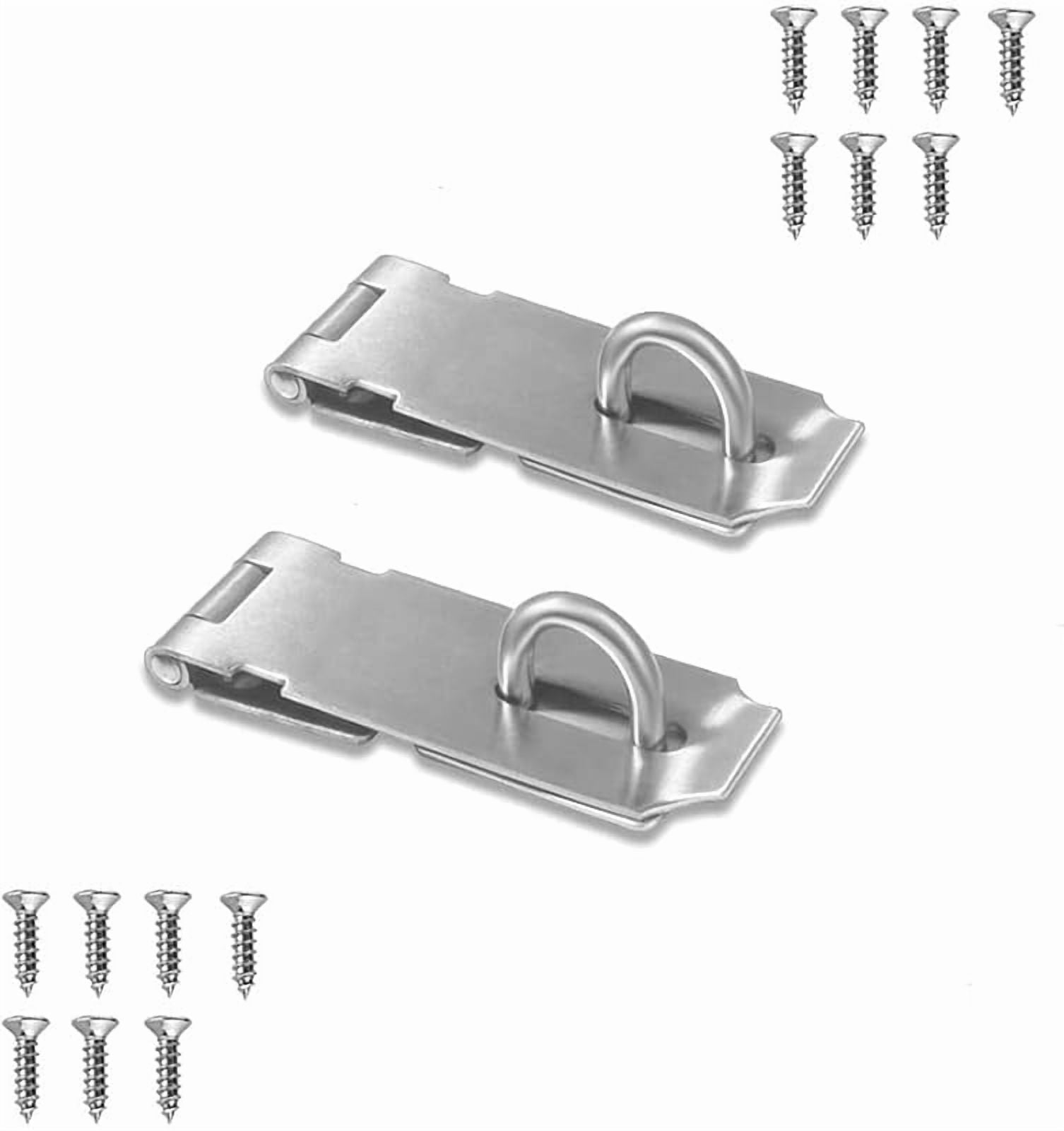2 Packs Keyed Hasp Locks Twist Knob Keyed Locking Hasp for Small Doors ...
